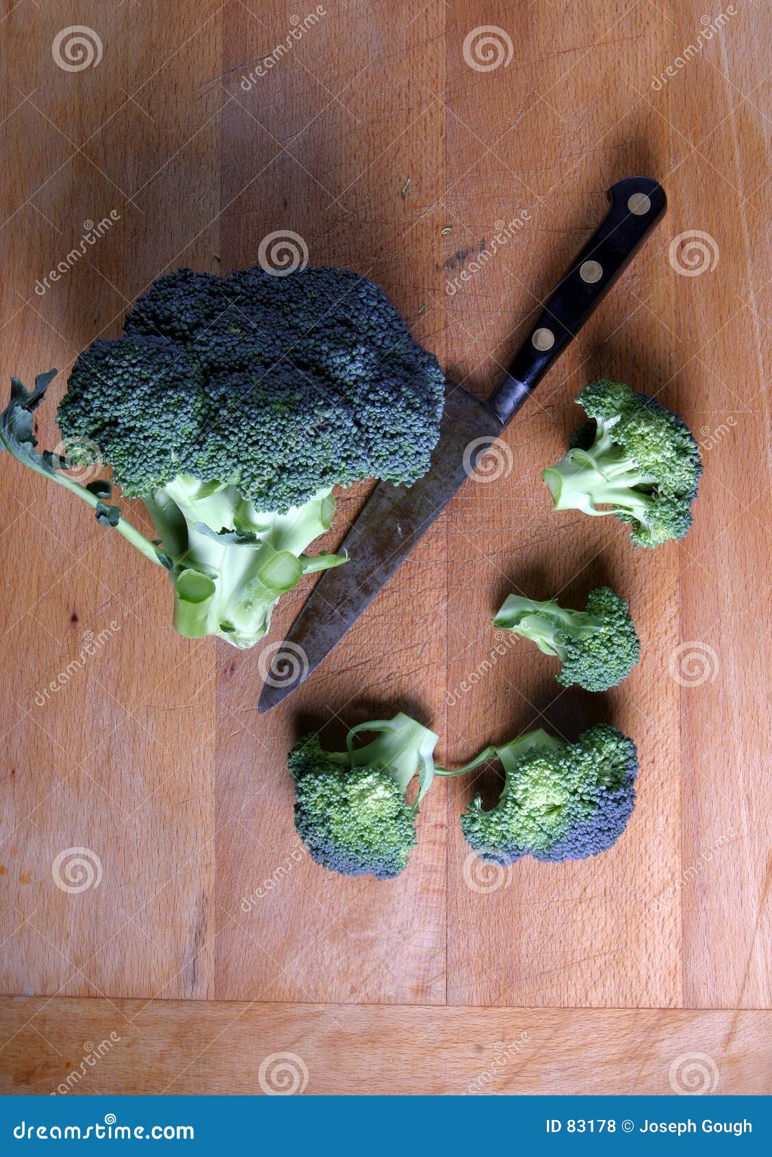 Beautiful Broccoli stock photo. Image of knife, broccoli - 83178