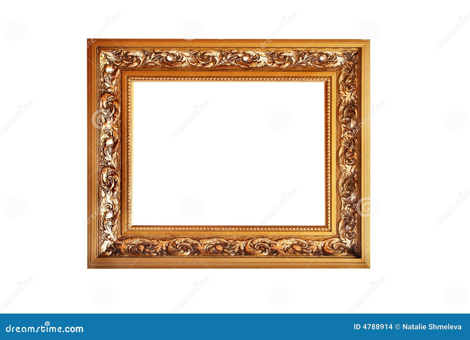 Beautiful bronze frame stock photo. Image of decorate - 4788914
