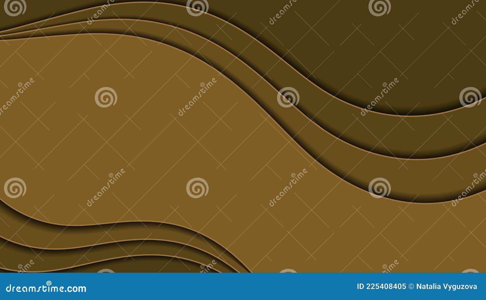 Beautiful Brown Wavy Background. Stock Vector - Illustration of texture ...