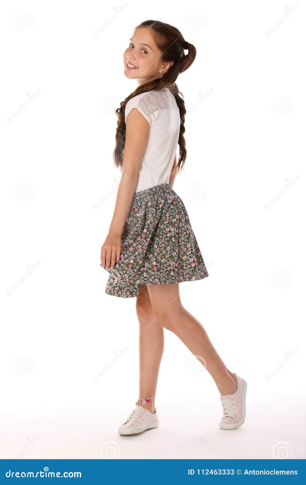 Beautiful Brunette Little Girl 12 Years Old Posing in a Skirt with Bare ... Beautiful Brunette Little Girl 12 Years Old Posing in a Skirt with Bare ...