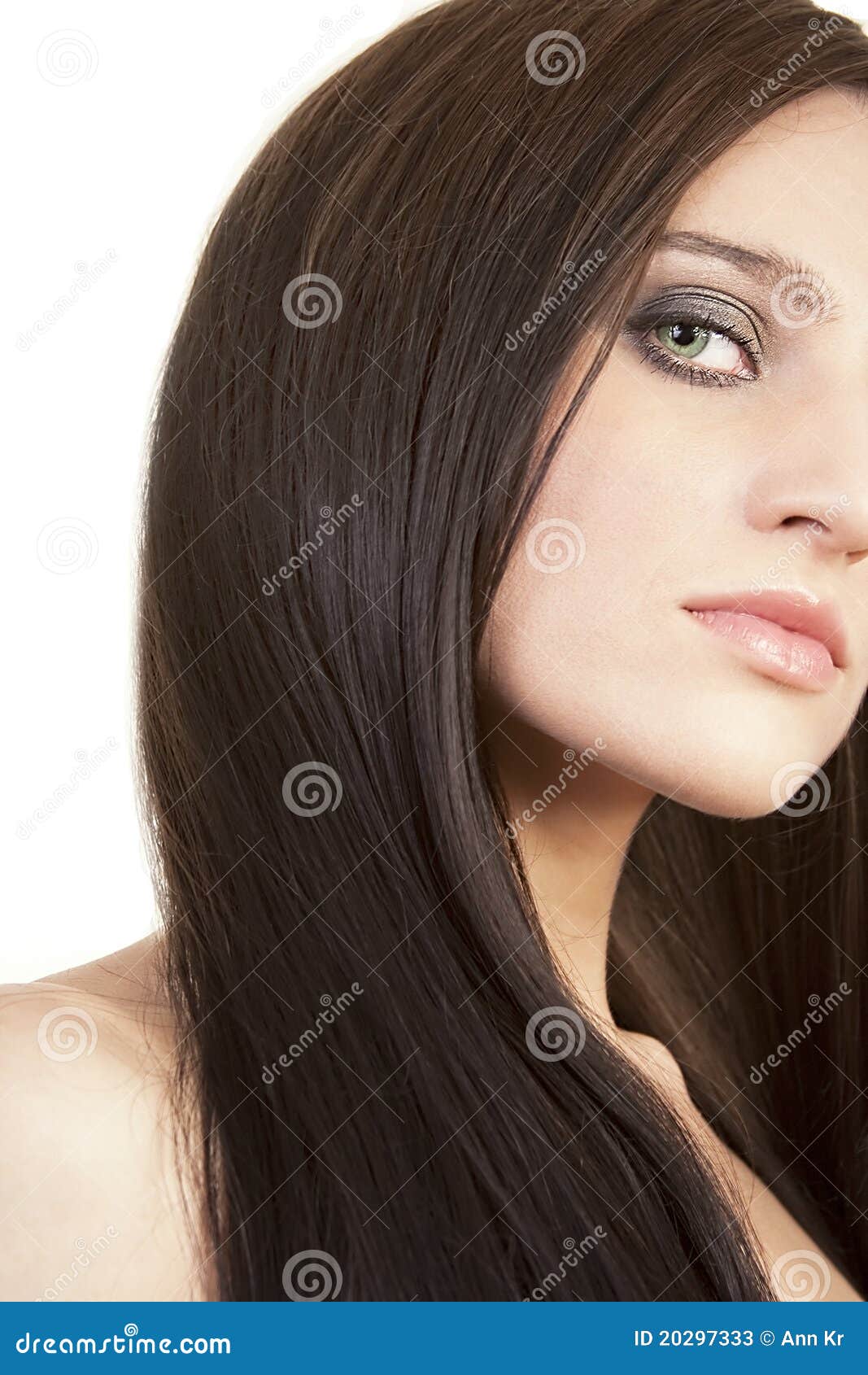 Beautiful Brunette S Portrait Stock Image - Image of light, clear: 20297333