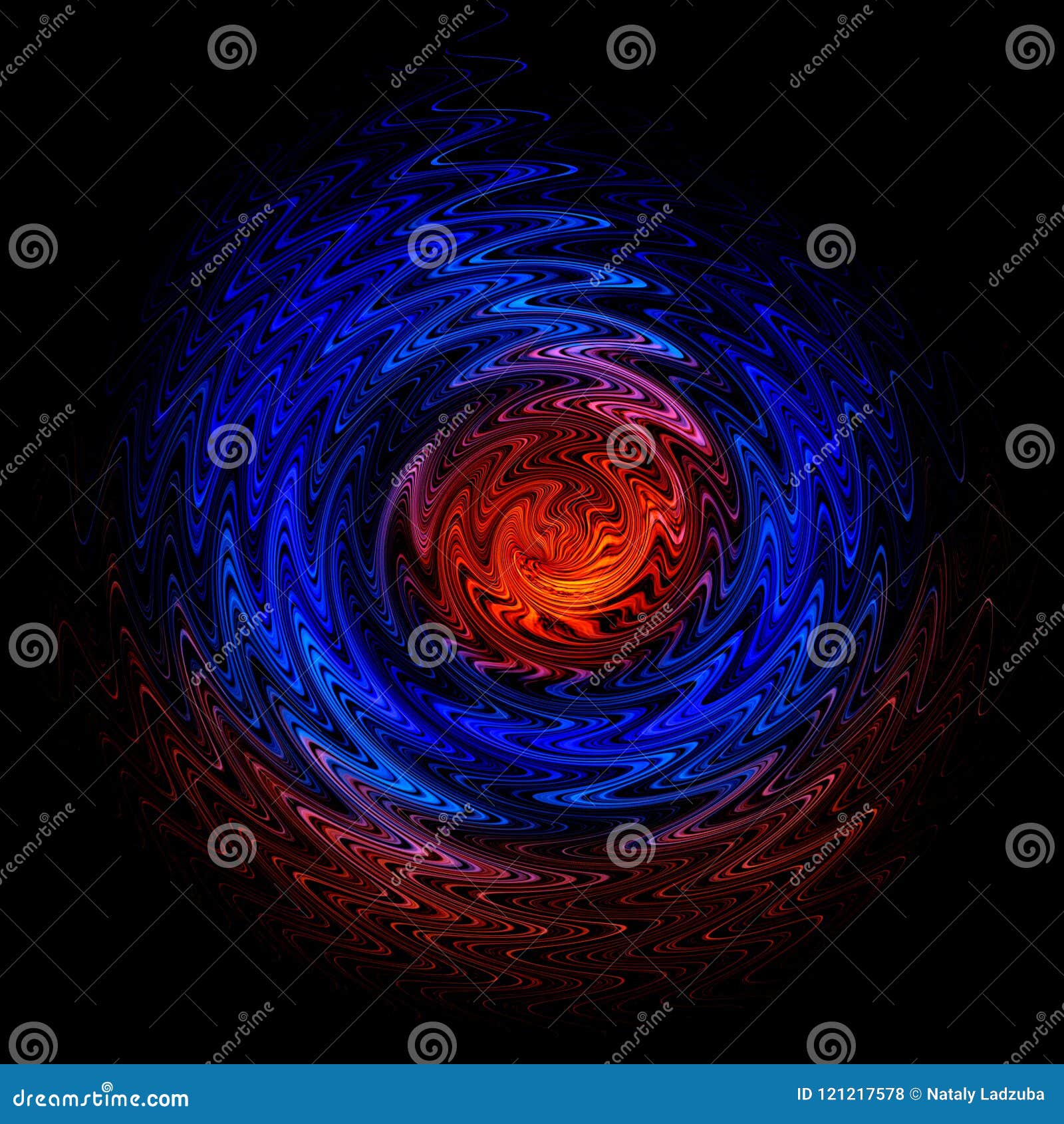 Abstract Background Multi-colored Spiral Galaxy Stock Illustration ...