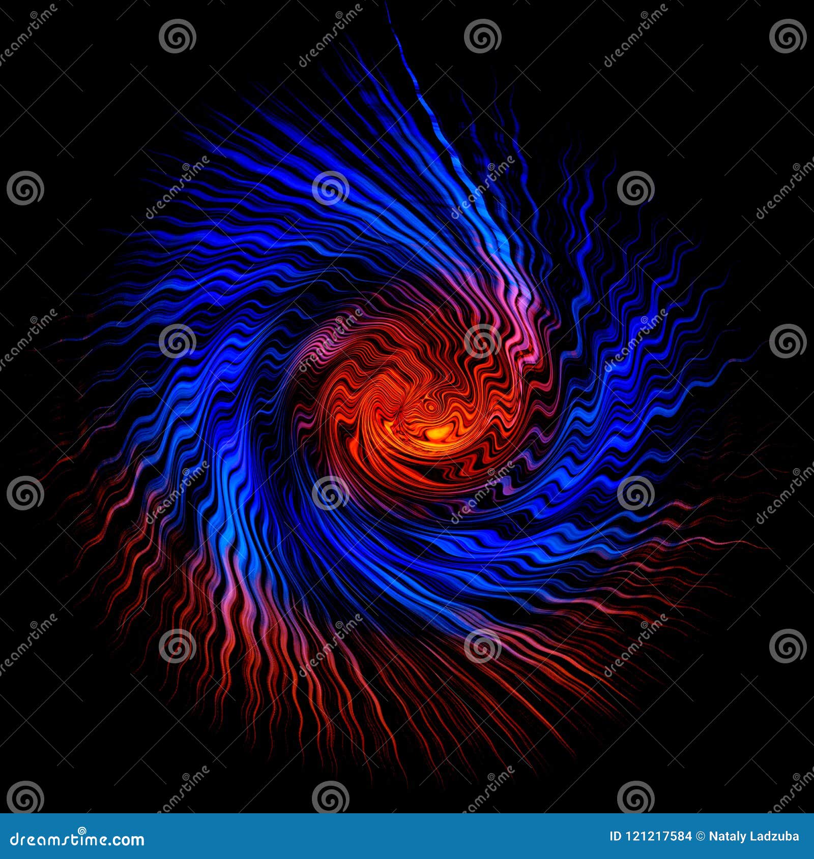 Abstract Background Multi-colored Spiral Galaxy Stock Illustration ...