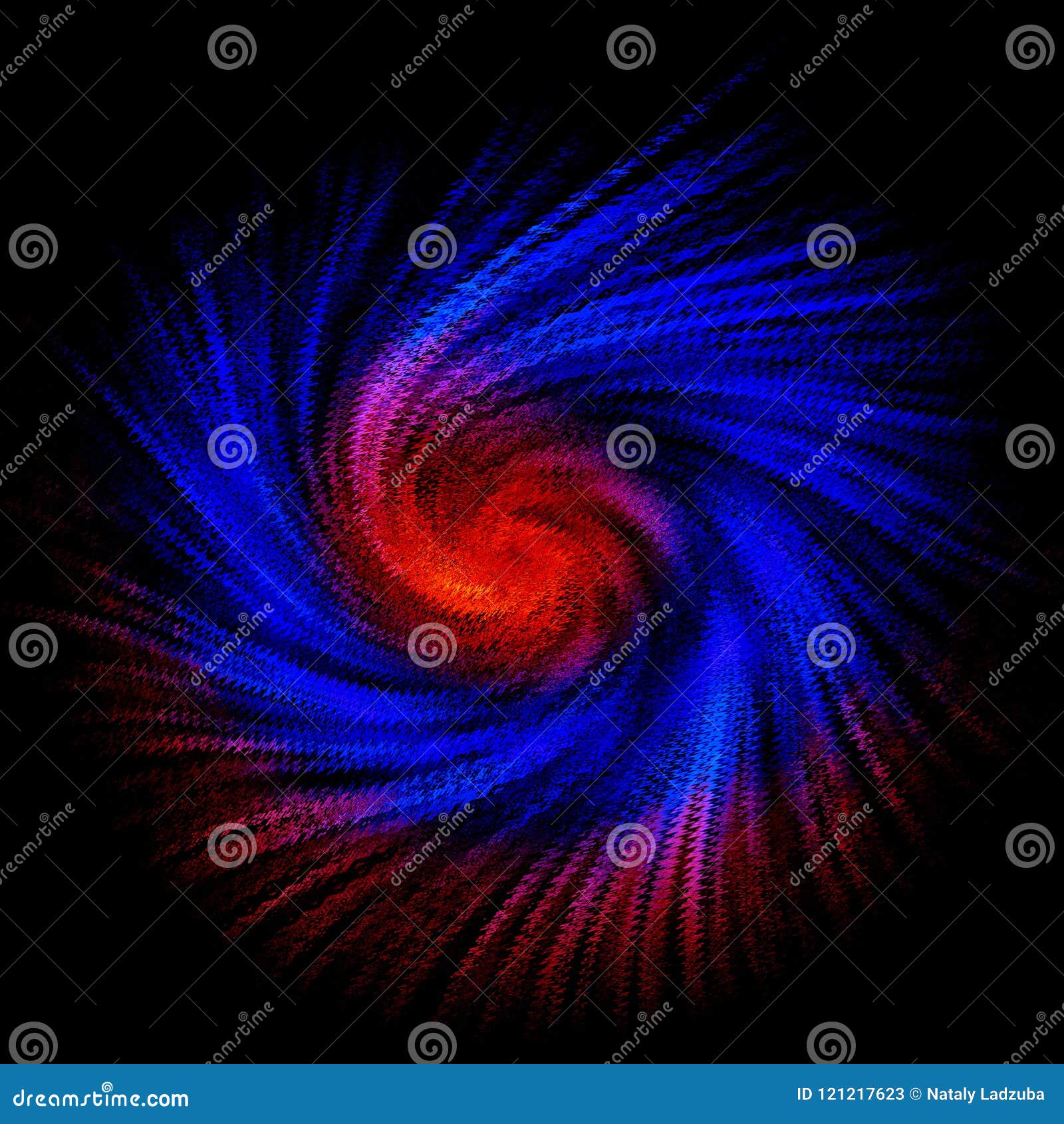 Abstract Background Multi-colored Spiral Galaxy Stock Illustration ...