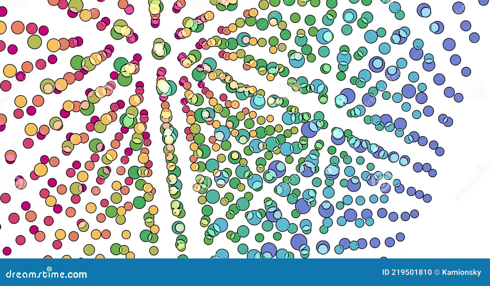 Beautiful Bubble Particles Circle Background. Circle Abstract Particles ...