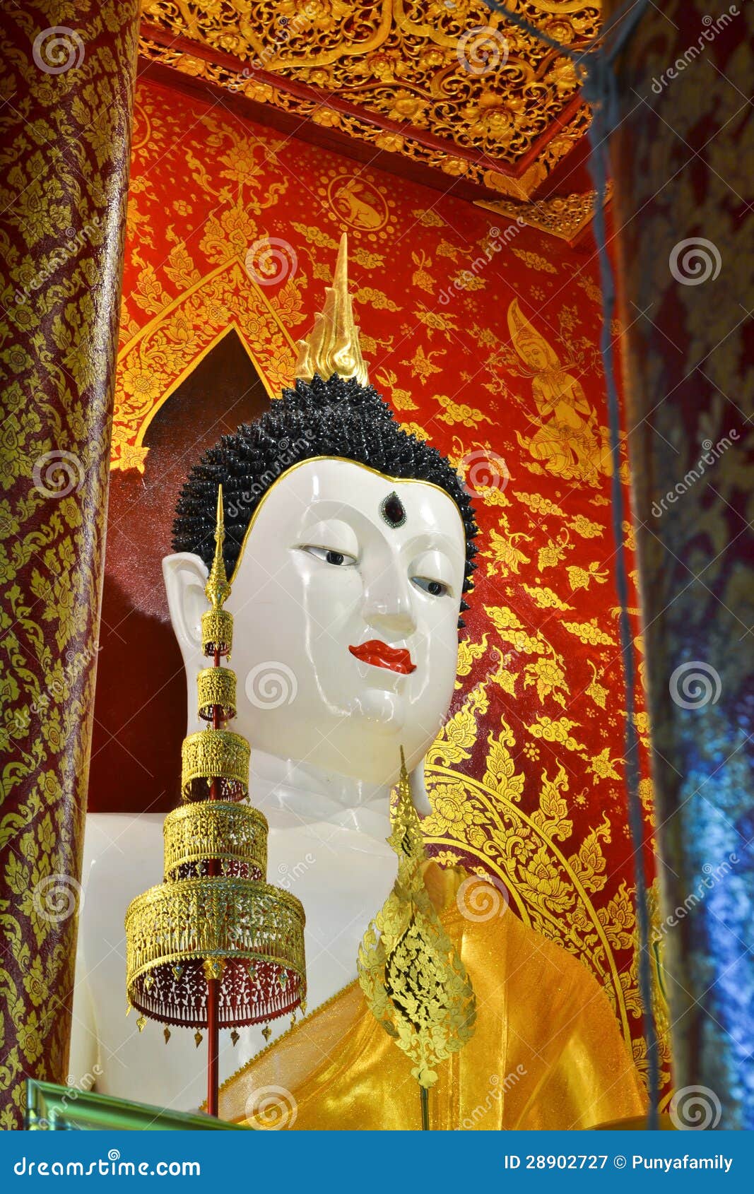 Beautiful Buddha Image in Temple Stock Image - Image of faith ...