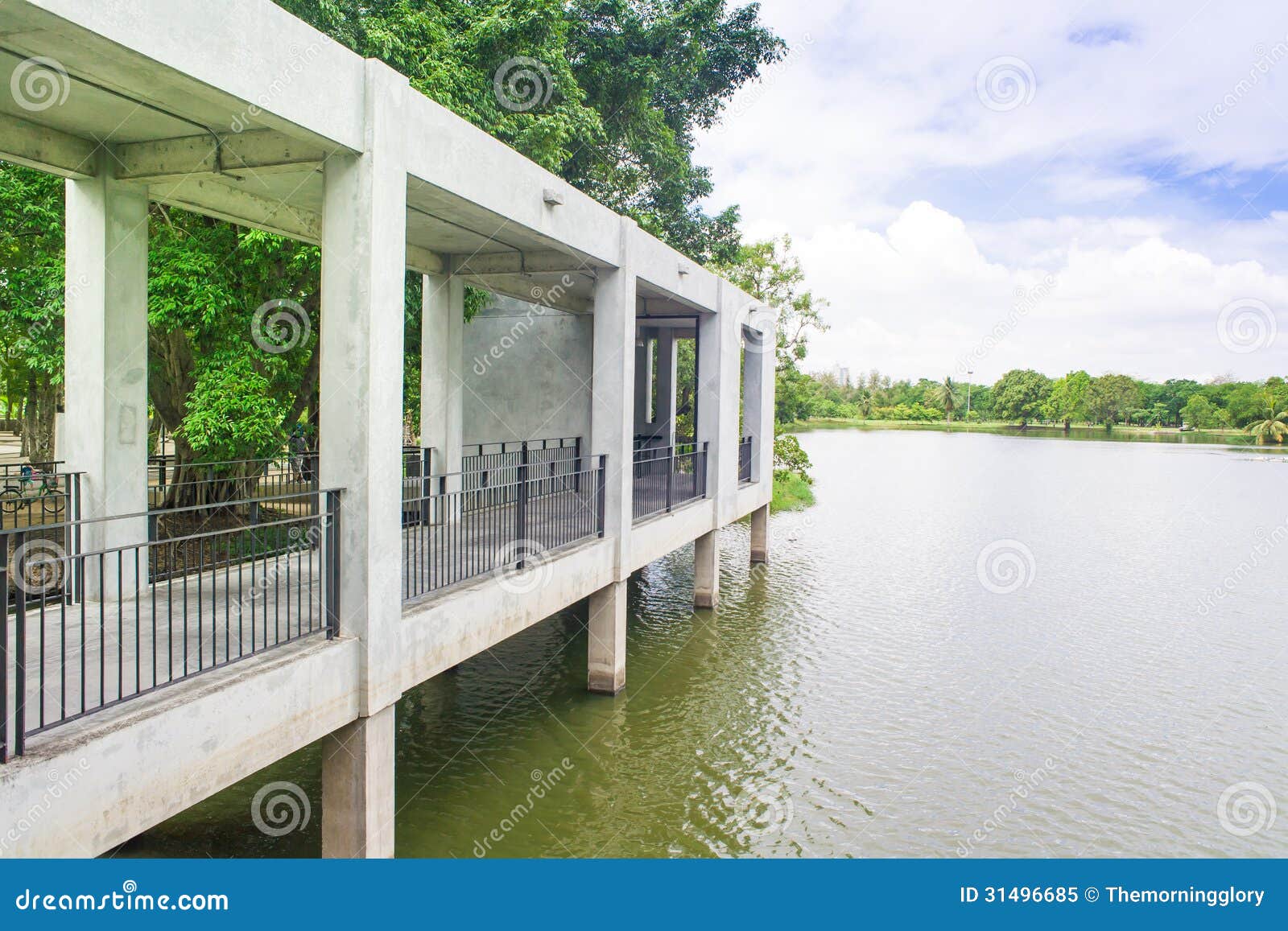 Beautiful Build Scenic in the Park Stock Image - Image of decoration ...