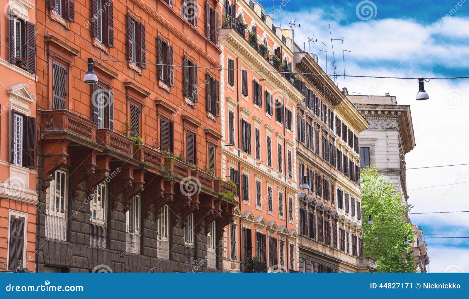 Beautiful Building in the Center of Rome, Italy Stock Image - Image of ...