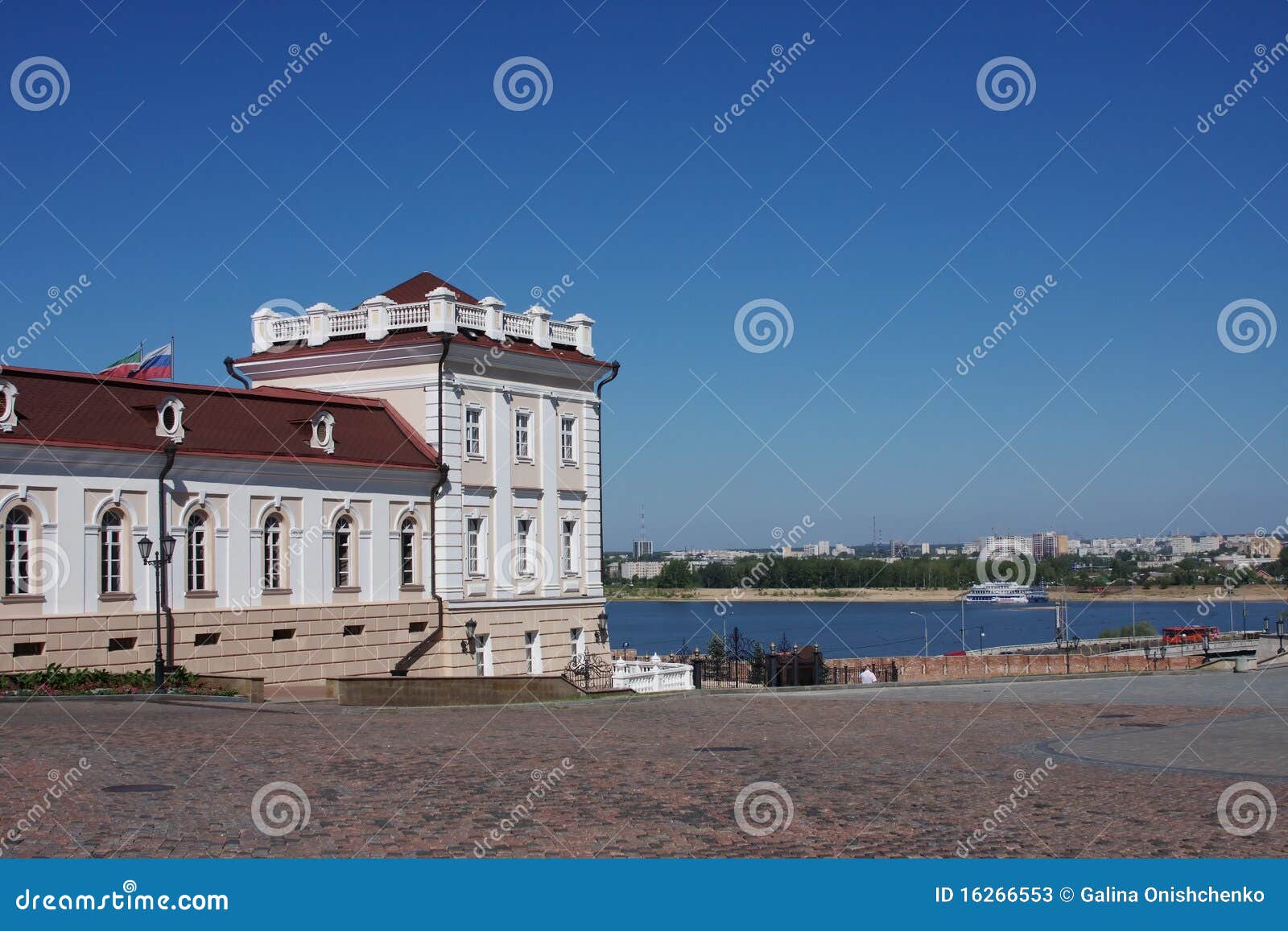 The Beautiful Building is in City Kasan Stock Image - Image of house ...