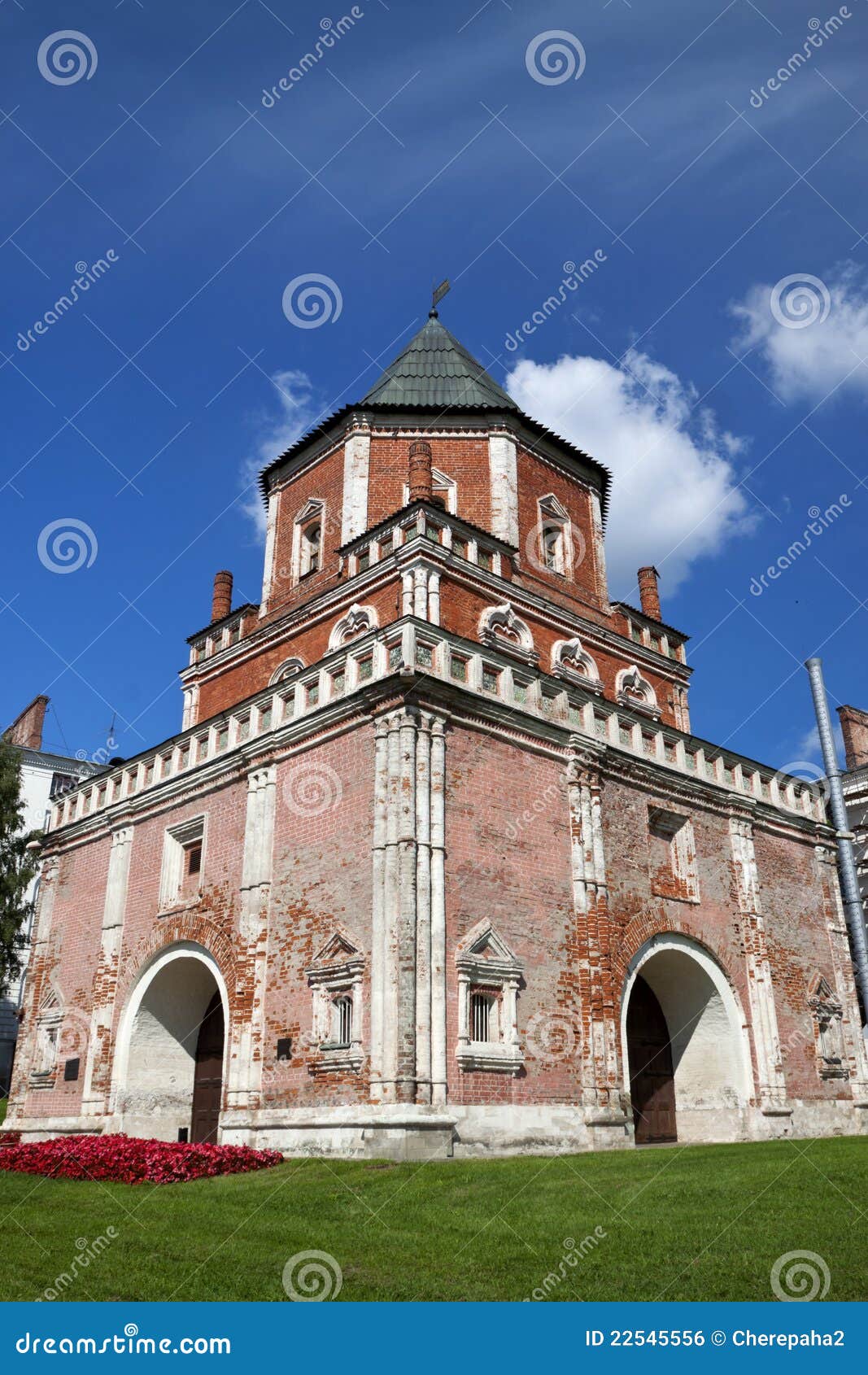 Beautiful Building.Mostovaya Tower Stock Photo - Image of snow ...
