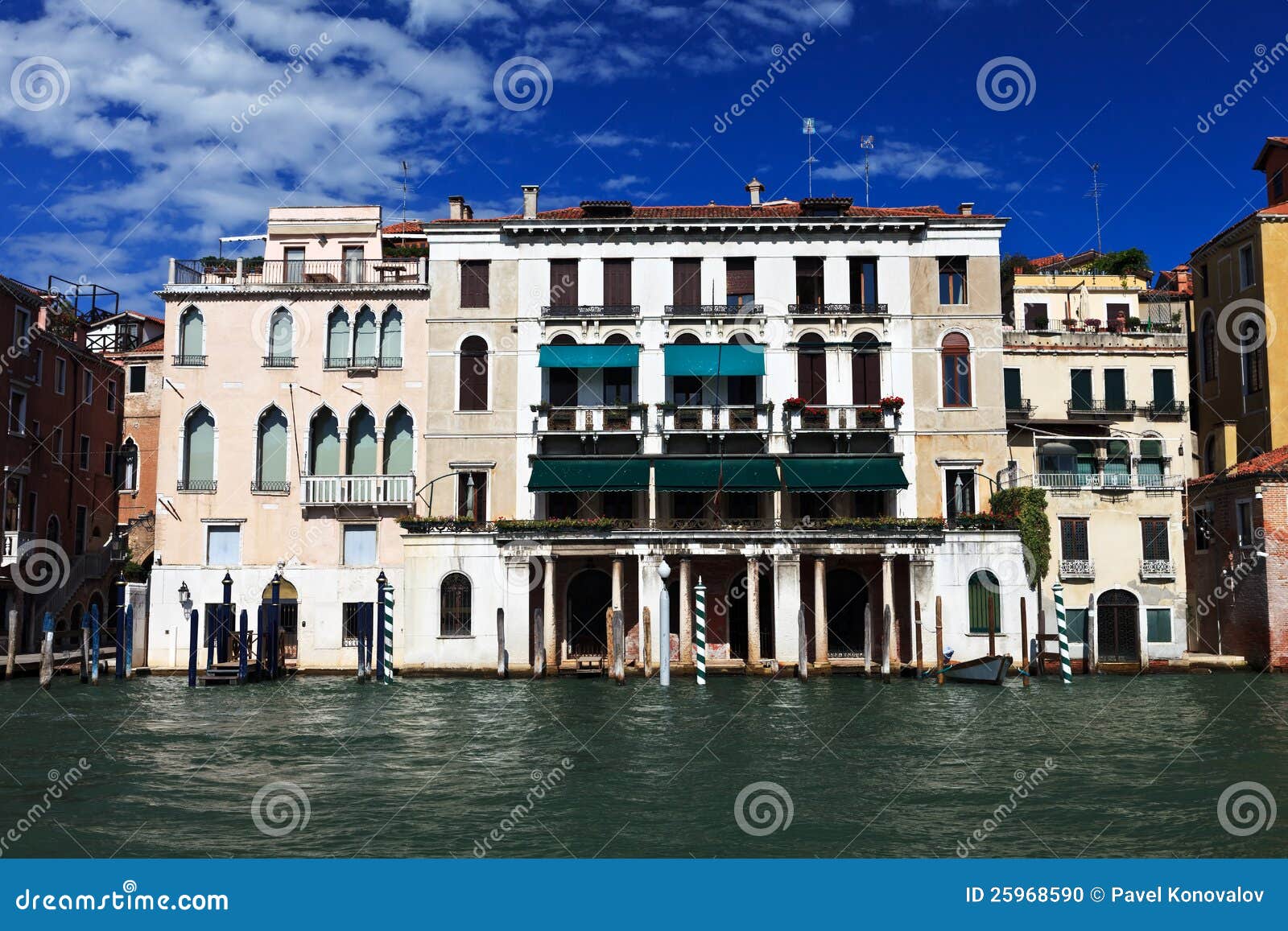 Beautiful Buildings on Main Canal of Venice Stock Photo - Image of ...