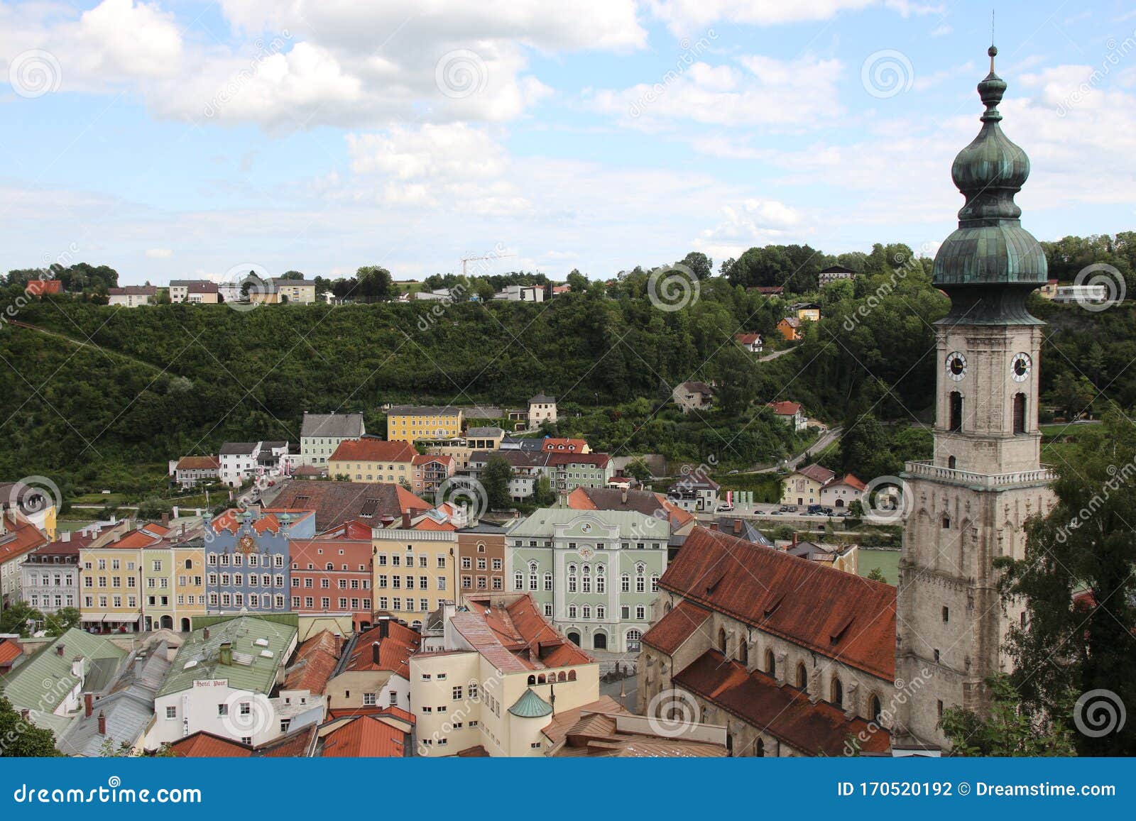 Beautiful Buildings and Structures Aerial View in Germany Bavaria Stock ...