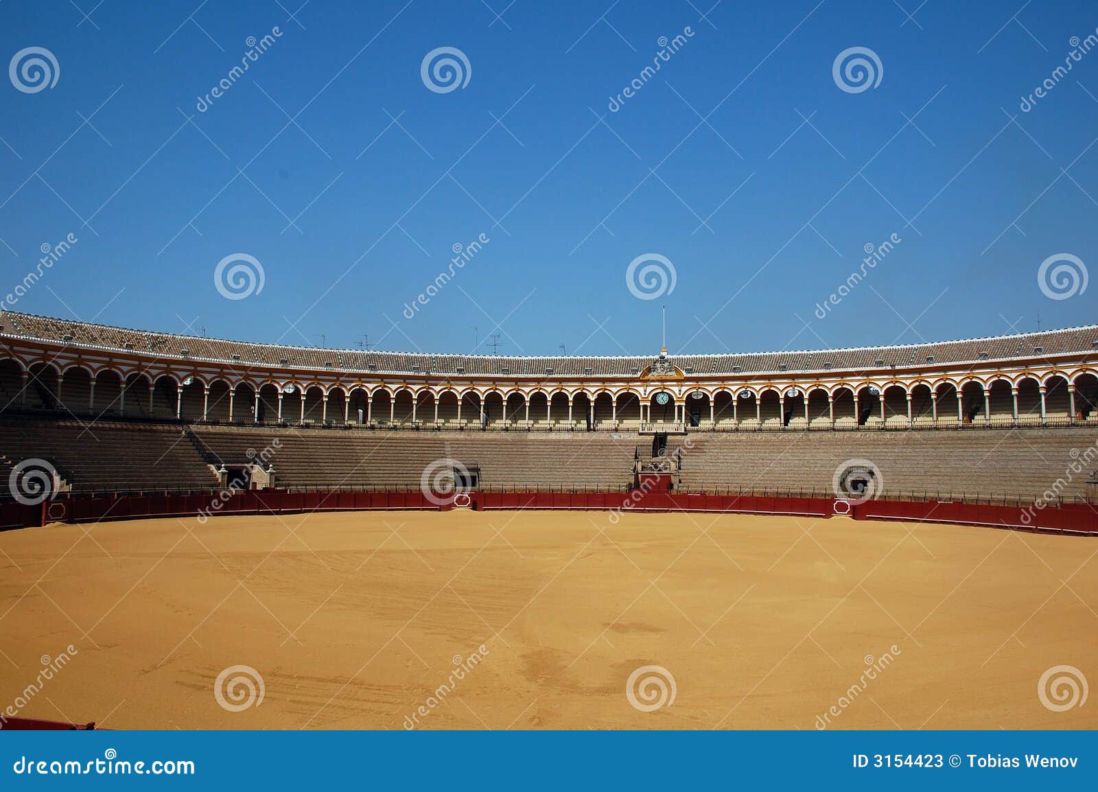 Beautiful Bullfight Arena in S Stock Image - Image of warm, blood: 3154423
