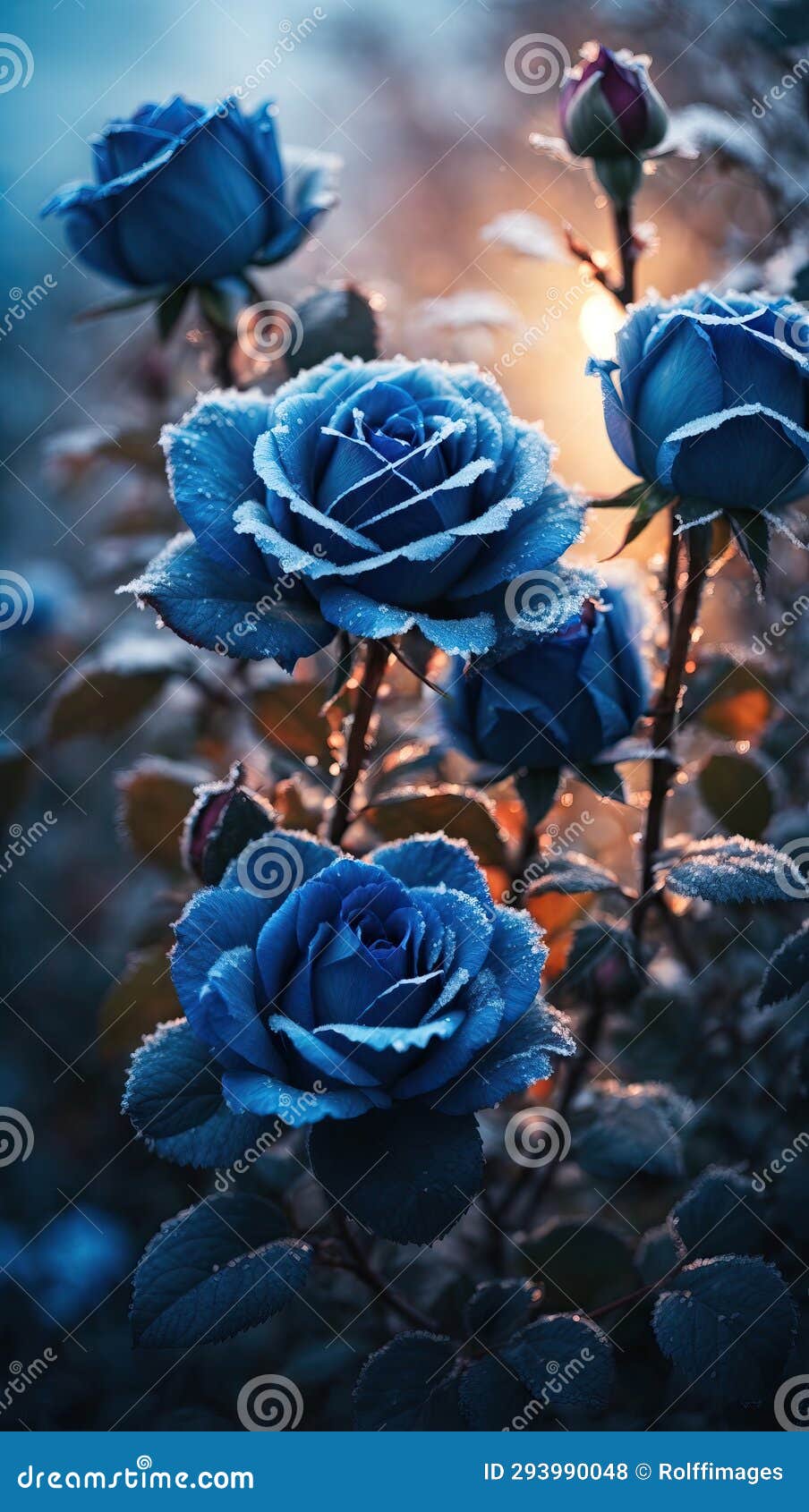 Beautiful Bunch of Frosty Deep Black Roses Stock Illustration ...