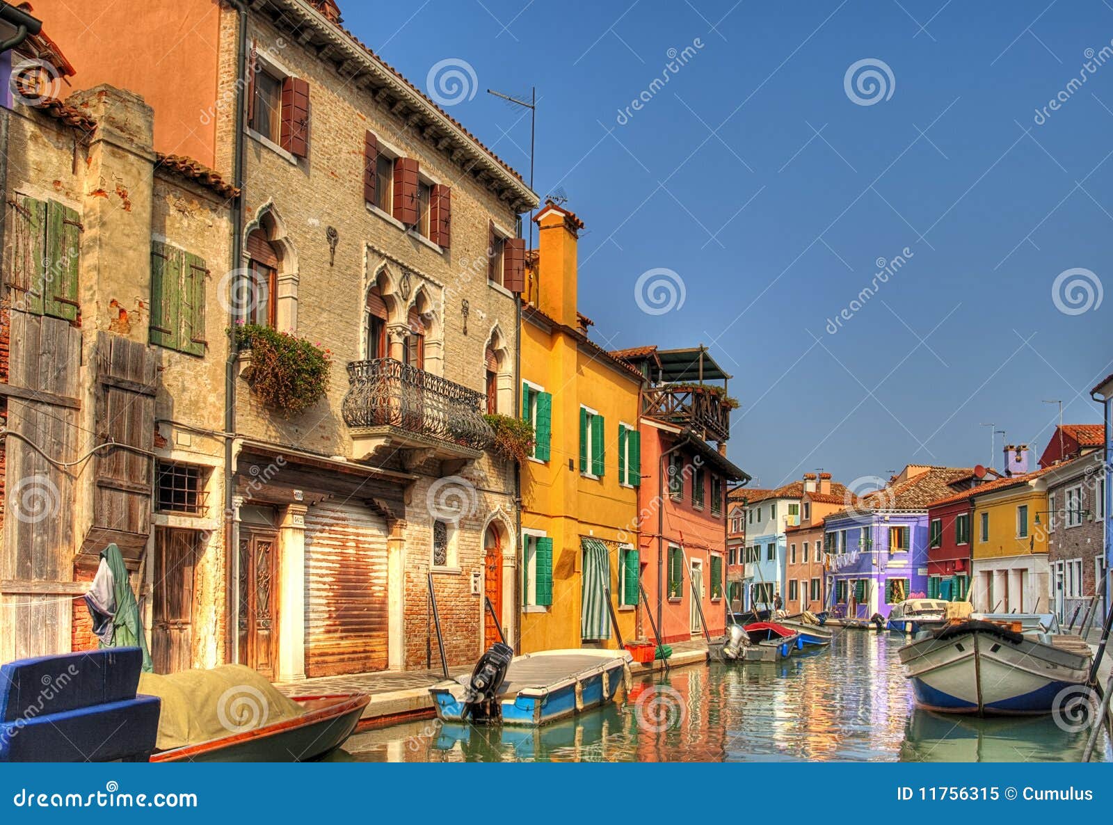 Beautiful Burano, Italy. stock image. Image of island - 11756315
