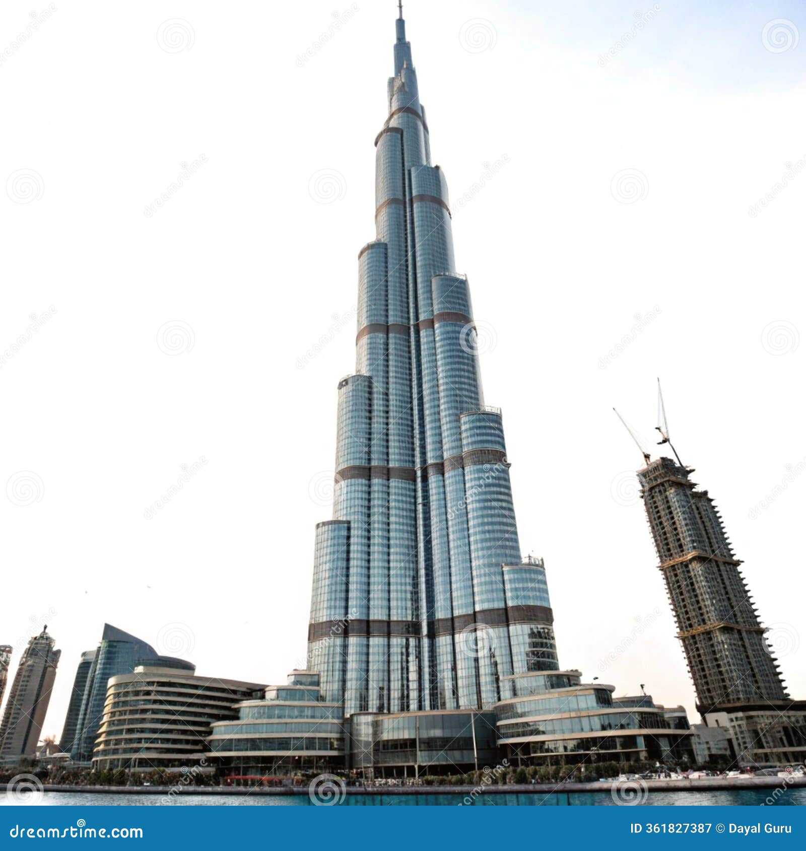 Beautiful Burj Khalifa Isolated On Transparent Background Royalty-Free ...