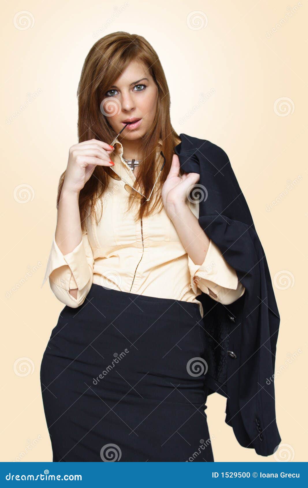 Sexy Beautiful Business Woman Lady Boss CEO Manager Makeup Hairstyle ...