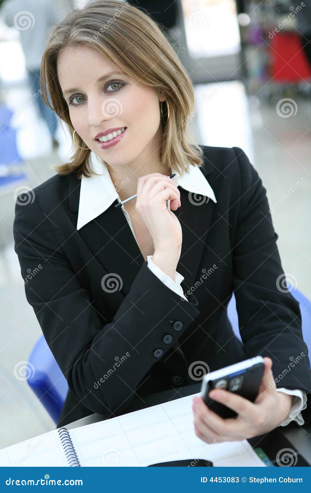 Beautiful Business Woman stock image. Image of schedule - 4453083