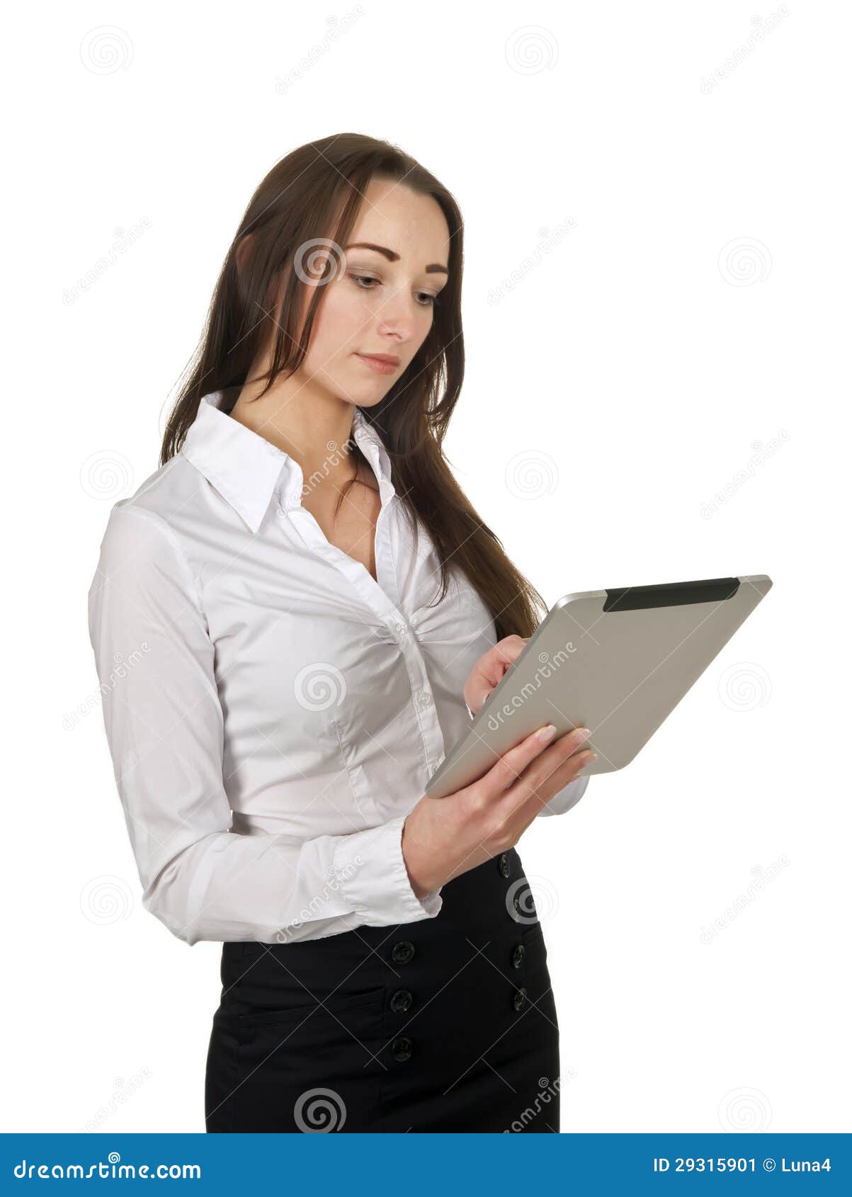 Beautiful Business Woman Using Tablet Computer Stock Image - Image of ... Beautiful Business Woman Using Tablet Computer Stock Image - Image of ...