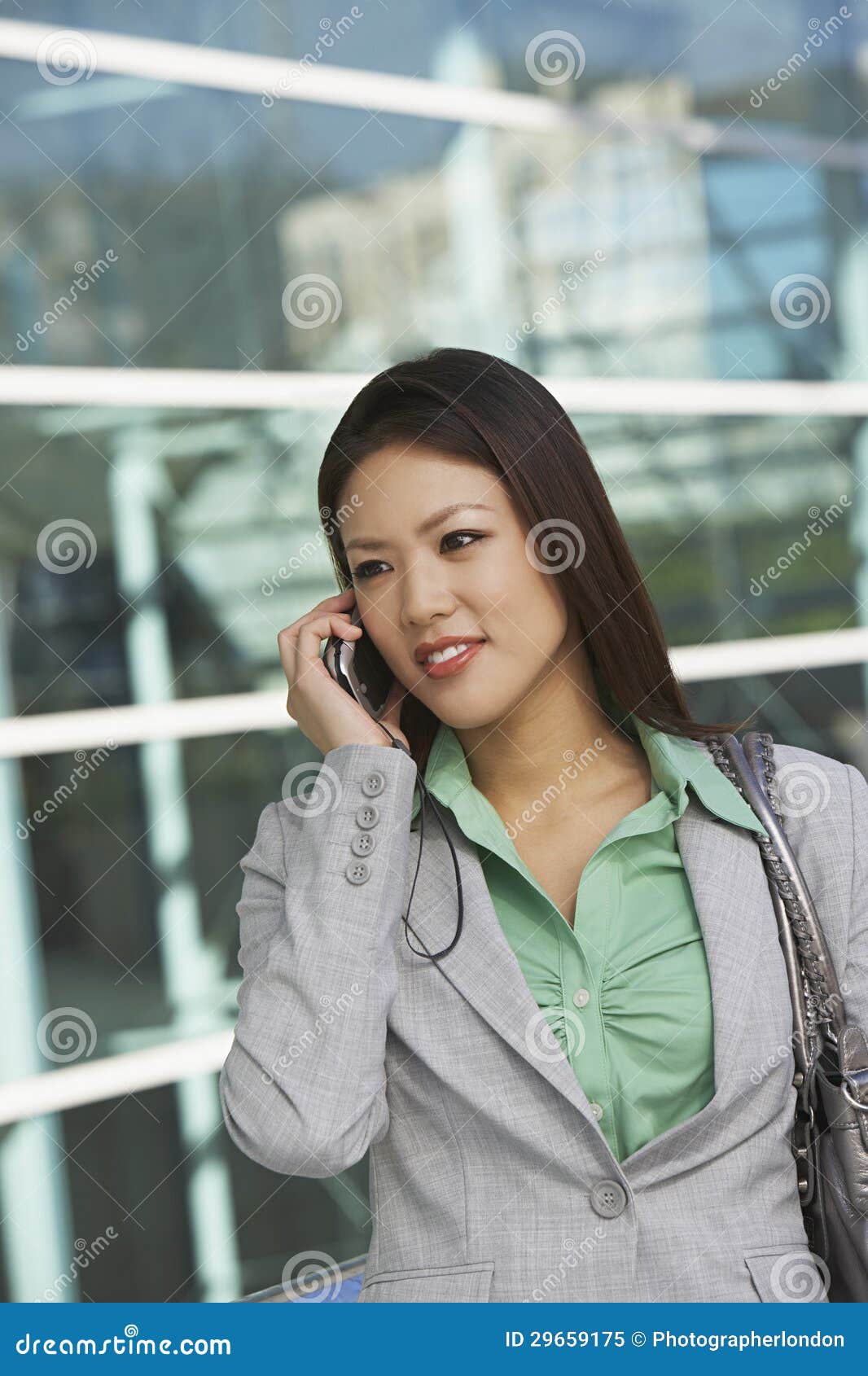 Beautiful Businesswoman on Call Stock Image - Image of beautiful ...