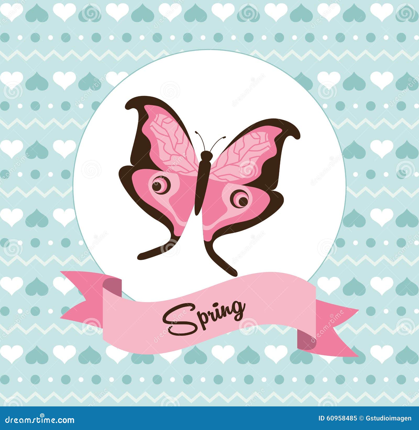 Beautiful butterfly frame stock vector. Illustration of design - 60958485