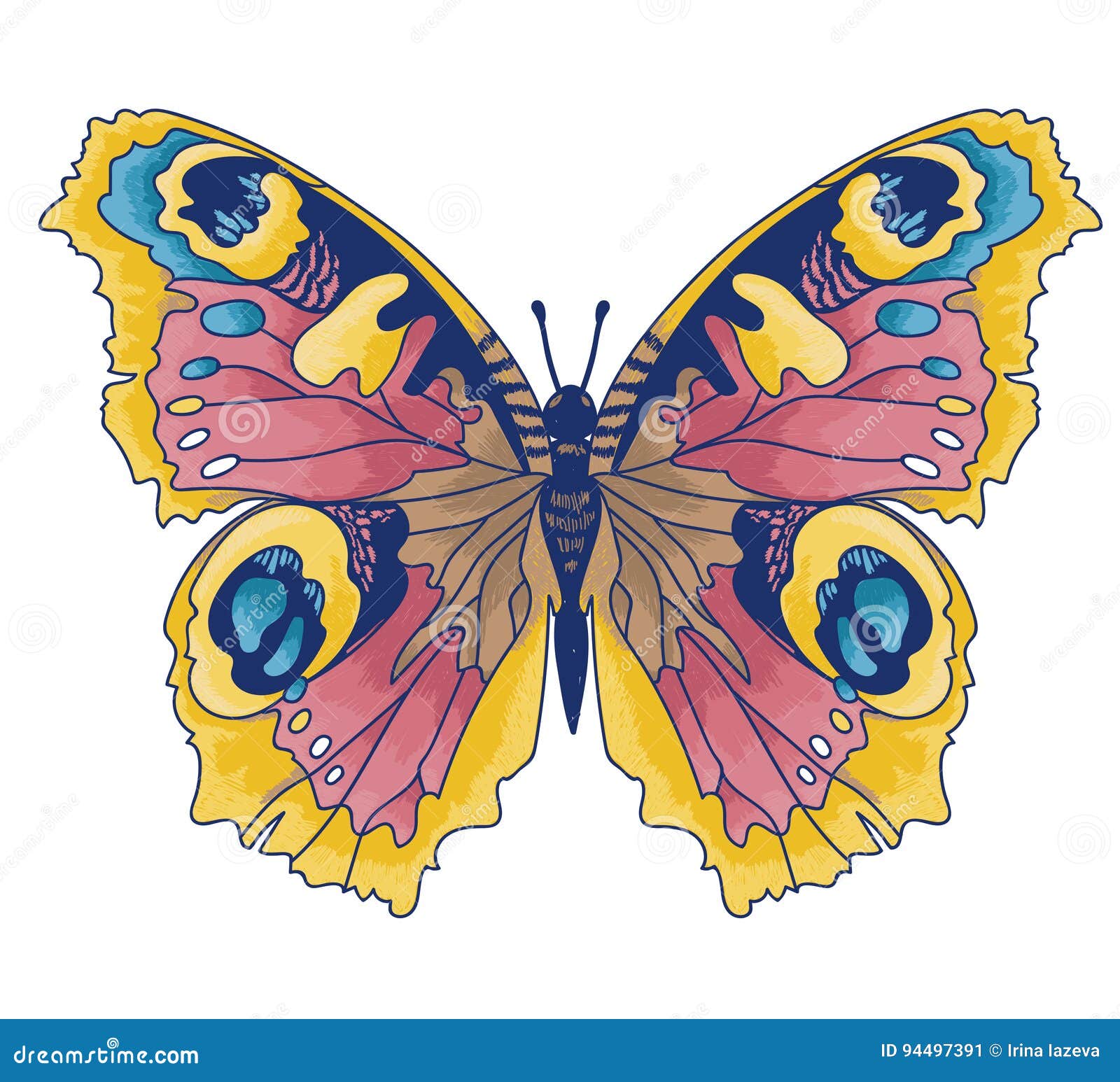 Butterfly Sketch Vector Graphics | CartoonDealer.com #93399038