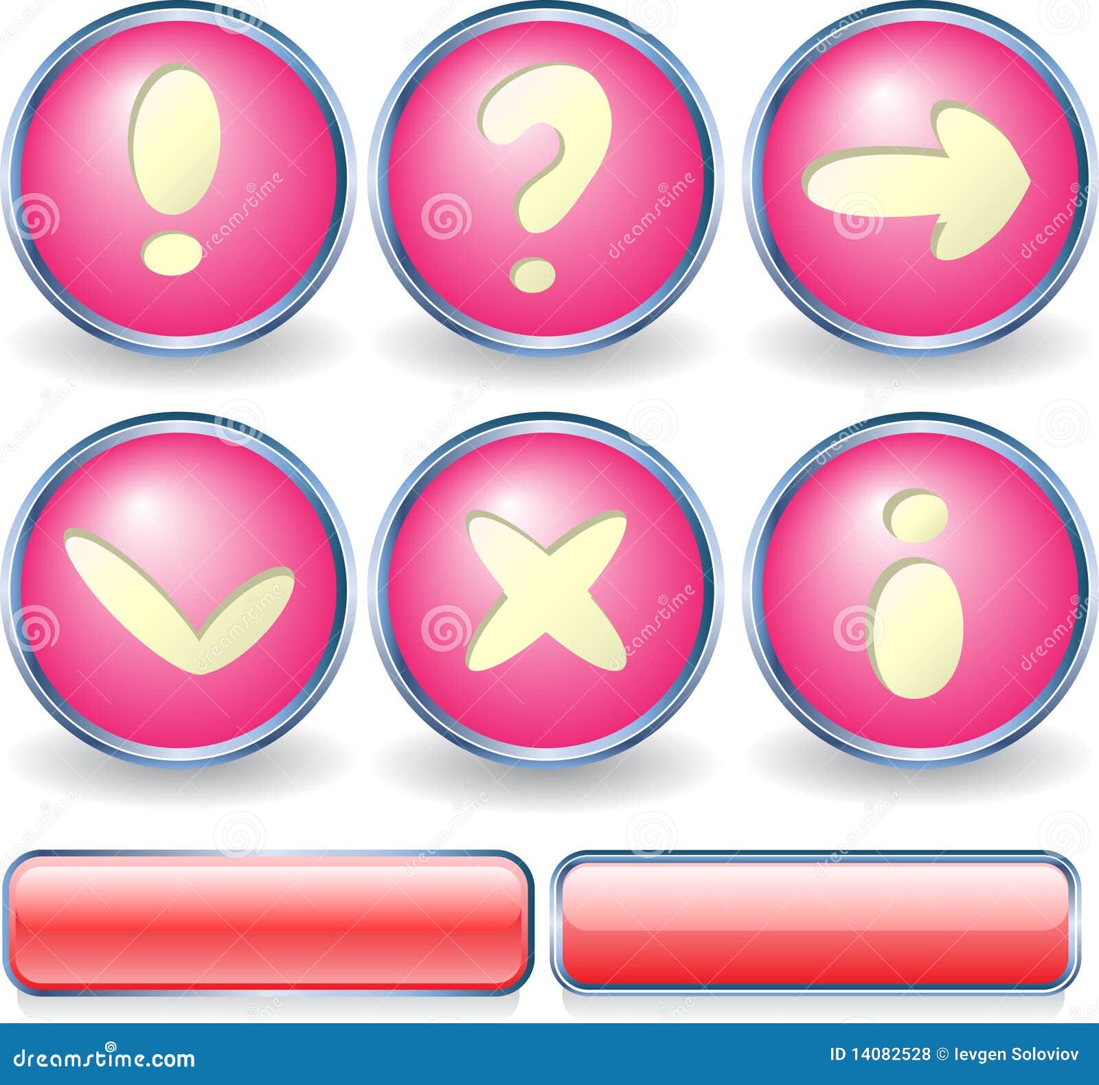 Beautiful buttons stock vector. Illustration of internet - 14082528