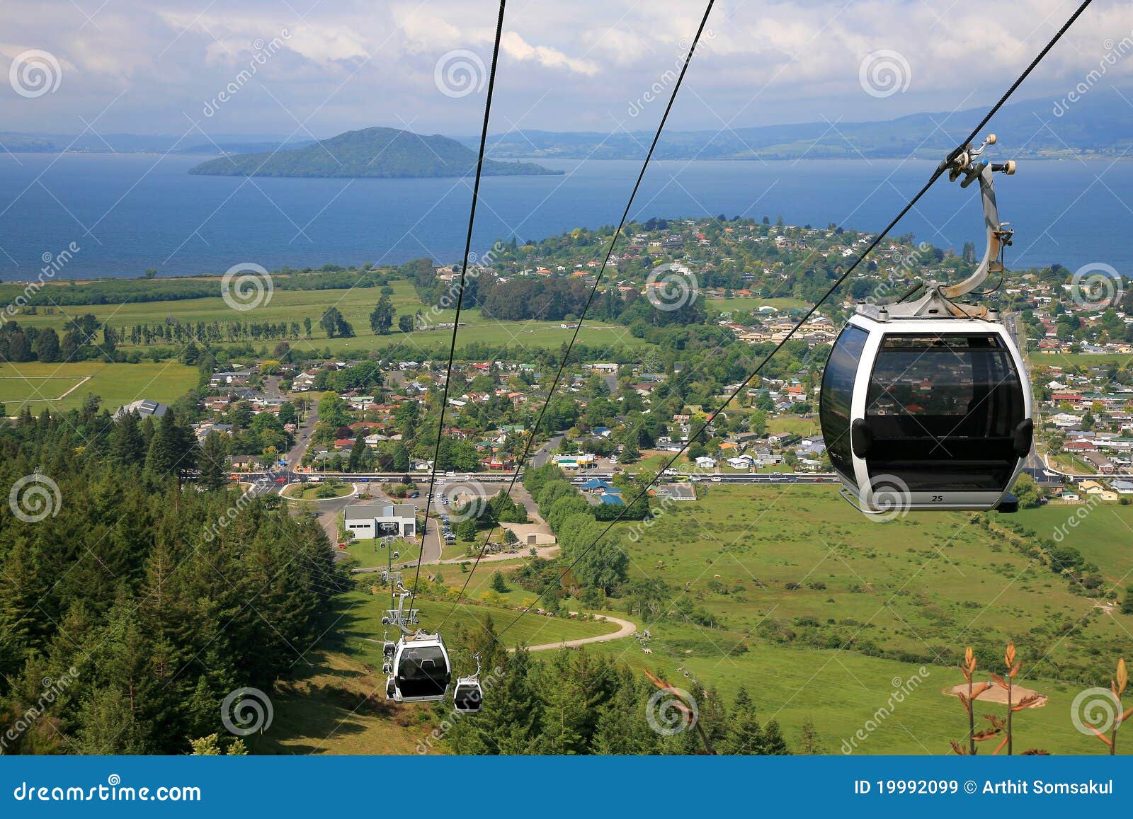 Beautiful cable car view stock image. Image of buildings - 19992099