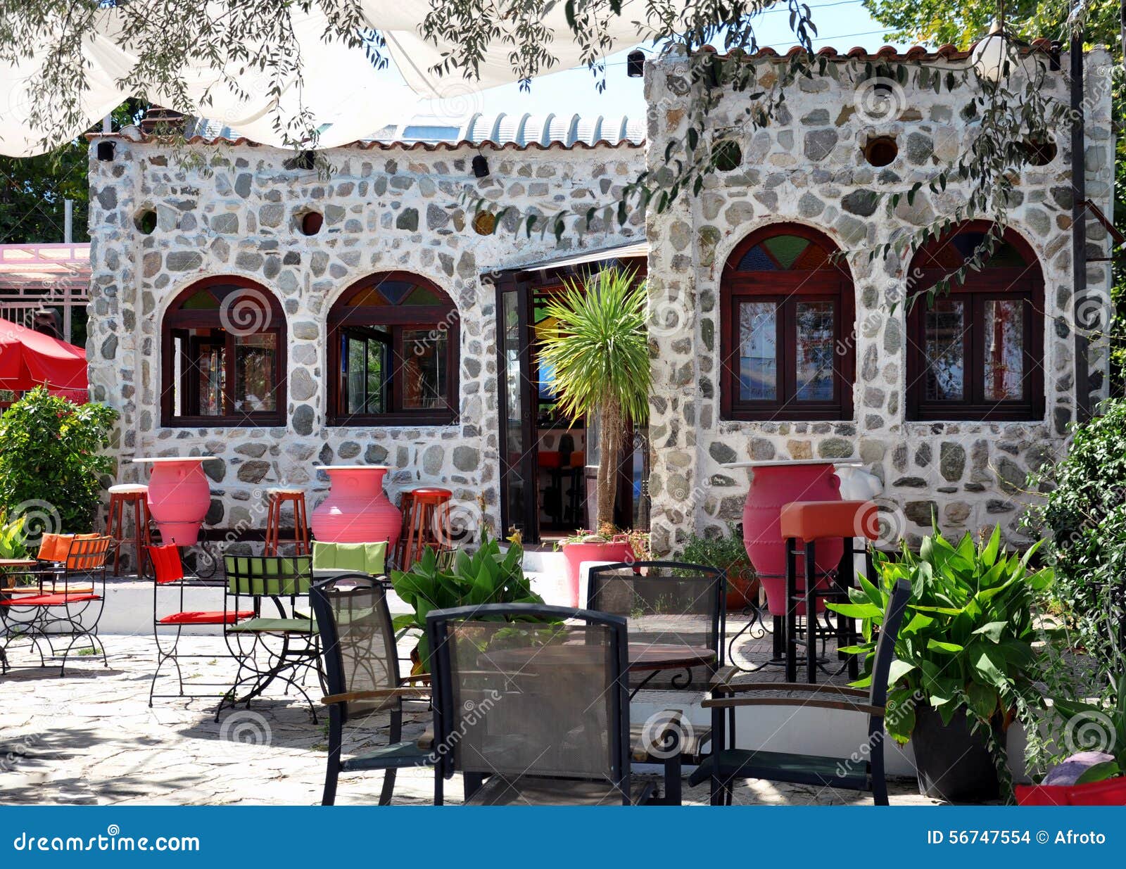 Beautiful Cafe at the Beach Stock Photo - Image of lounge, site: 56747554