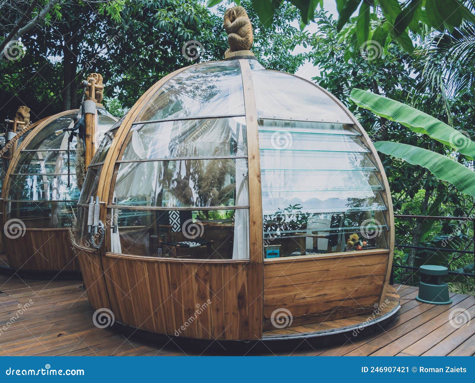 Beautiful Cafe in the Jungle of Thailand Stock Image - Image of natural ...