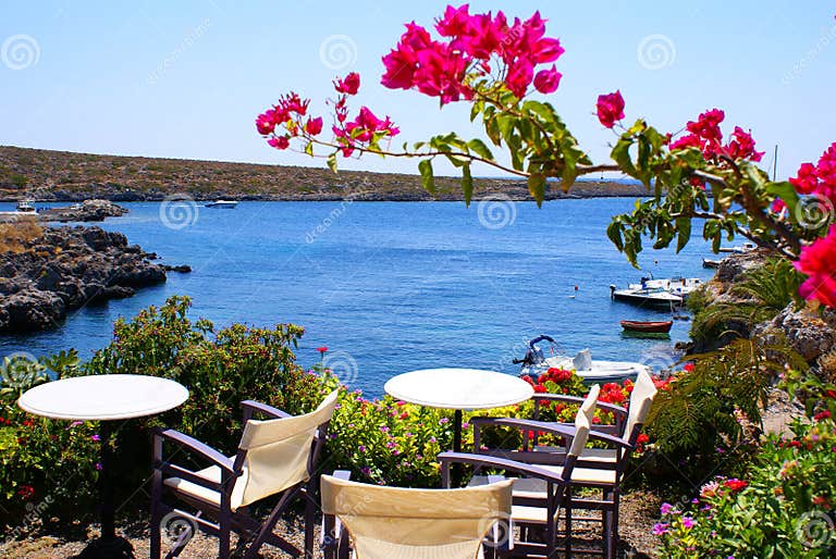 Beautiful Cafeteria at the Beach Stock Photo - Image of restaurant ...