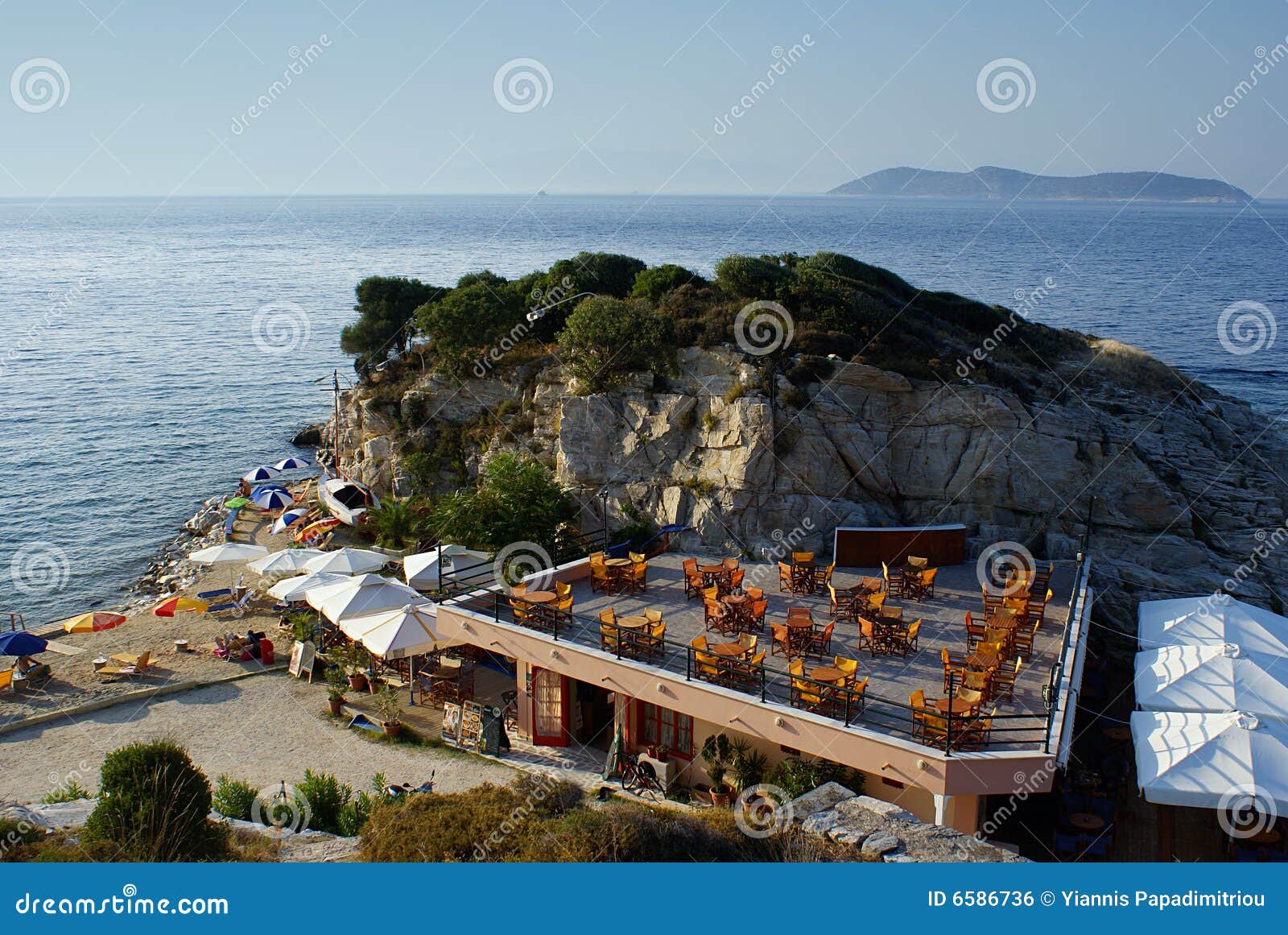 Beautiful Cafeteria at the Beach Stock Photo - Image of cafeteria, desk ...
