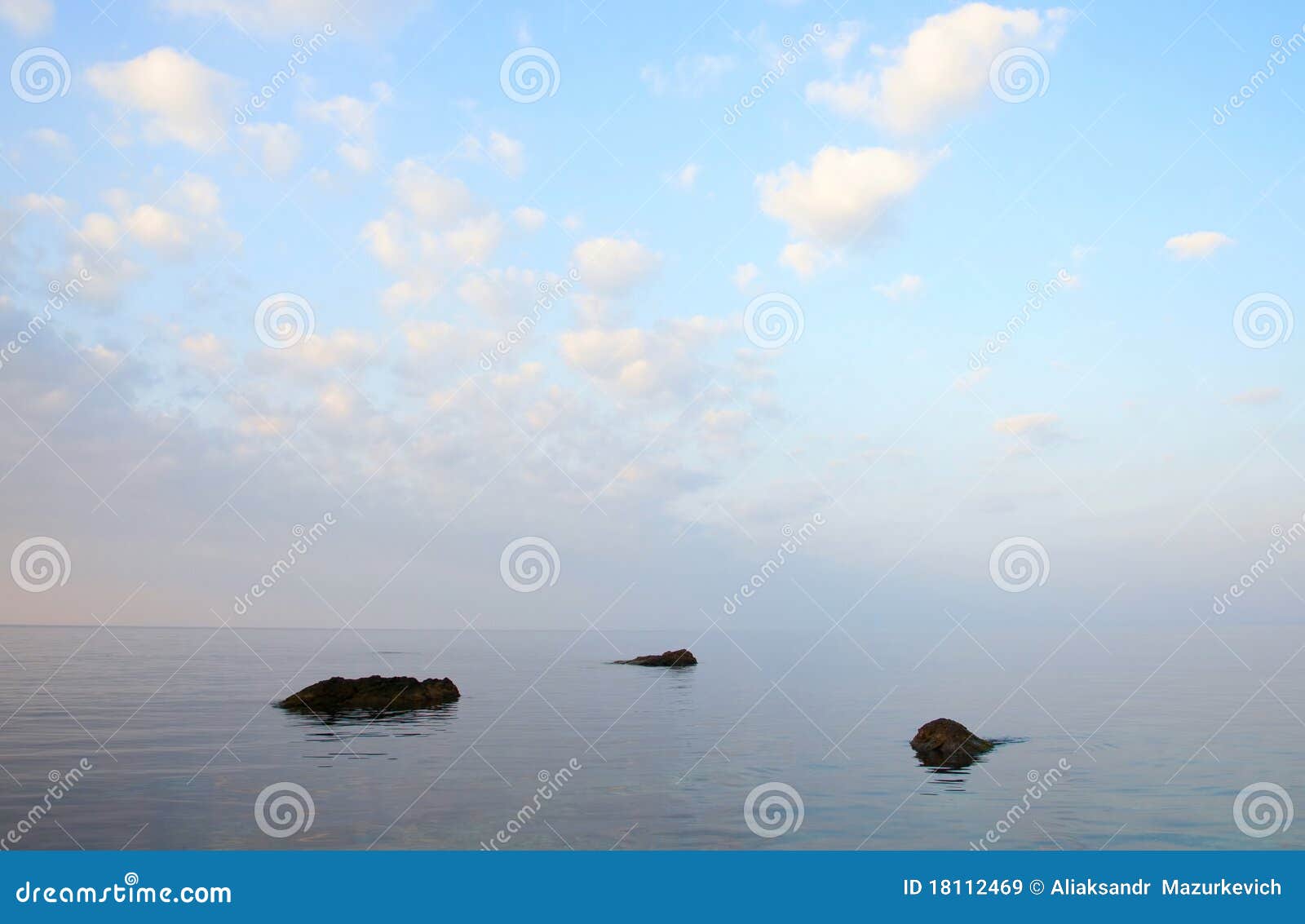 Beautiful calm sea stock image. Image of reflection, dusk - 18112469