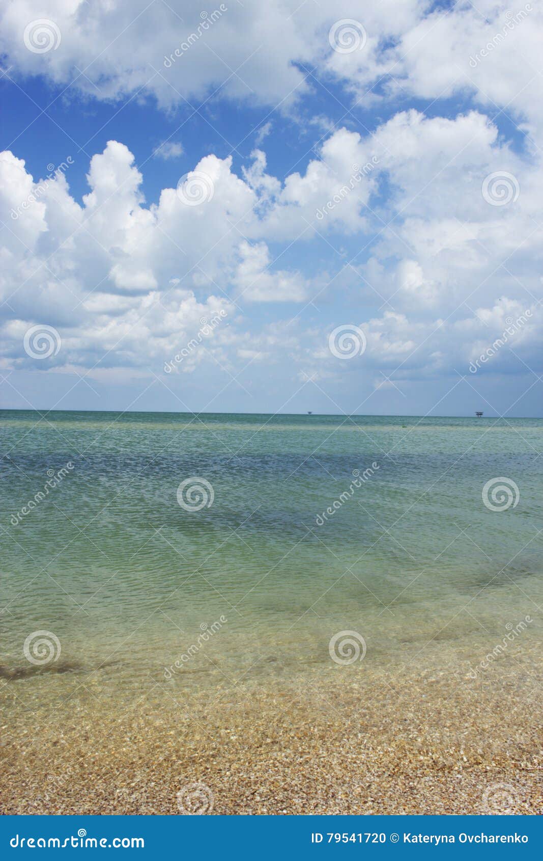 Beautiful Calm Sea with Perfect Sky Stock Photo - Image of coral ...