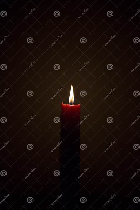 Beautiful Candle Flame at Night Stock Image - Image of dark, christmas ...