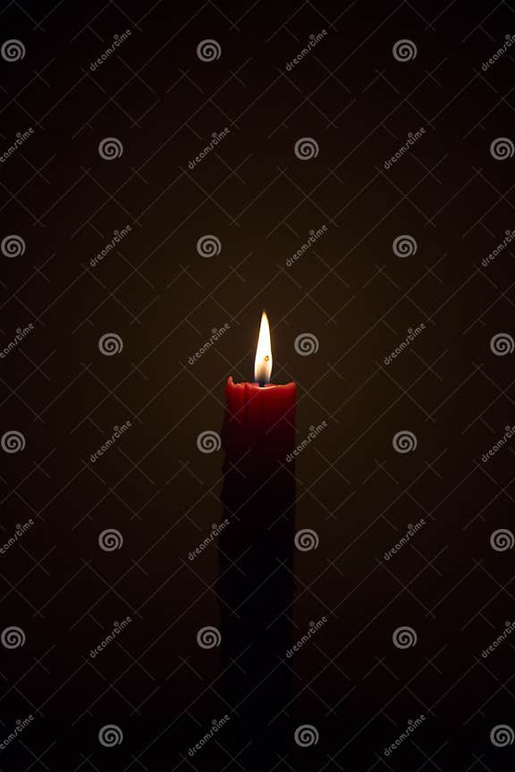 Beautiful Candle Flame at Night Stock Image - Image of dark, christmas ...