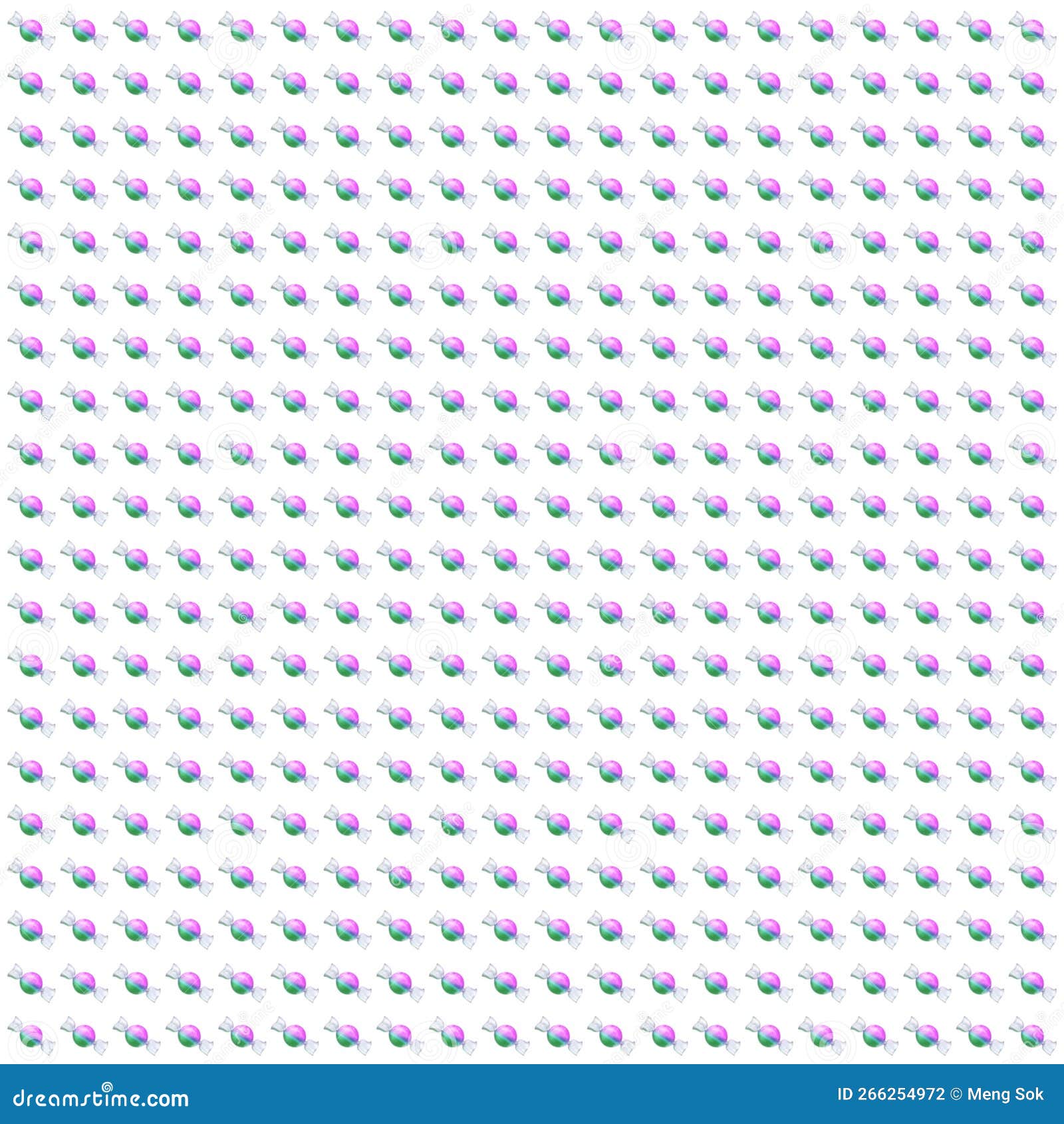 Beautiful Candy Wallpaper on White Background. 3d Rendering Stock ...