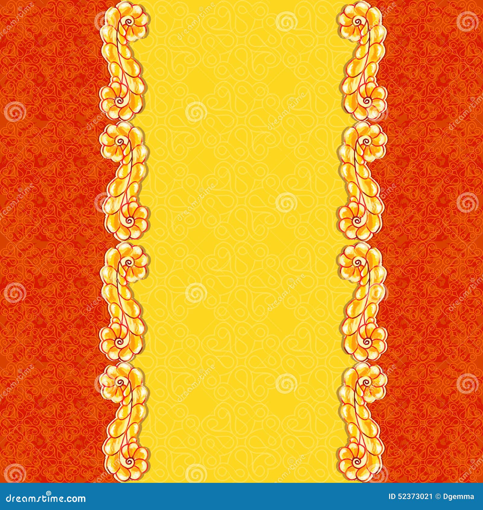 Beautiful Card with a Complex Pattern in Oriental Style. Stock Vector ...