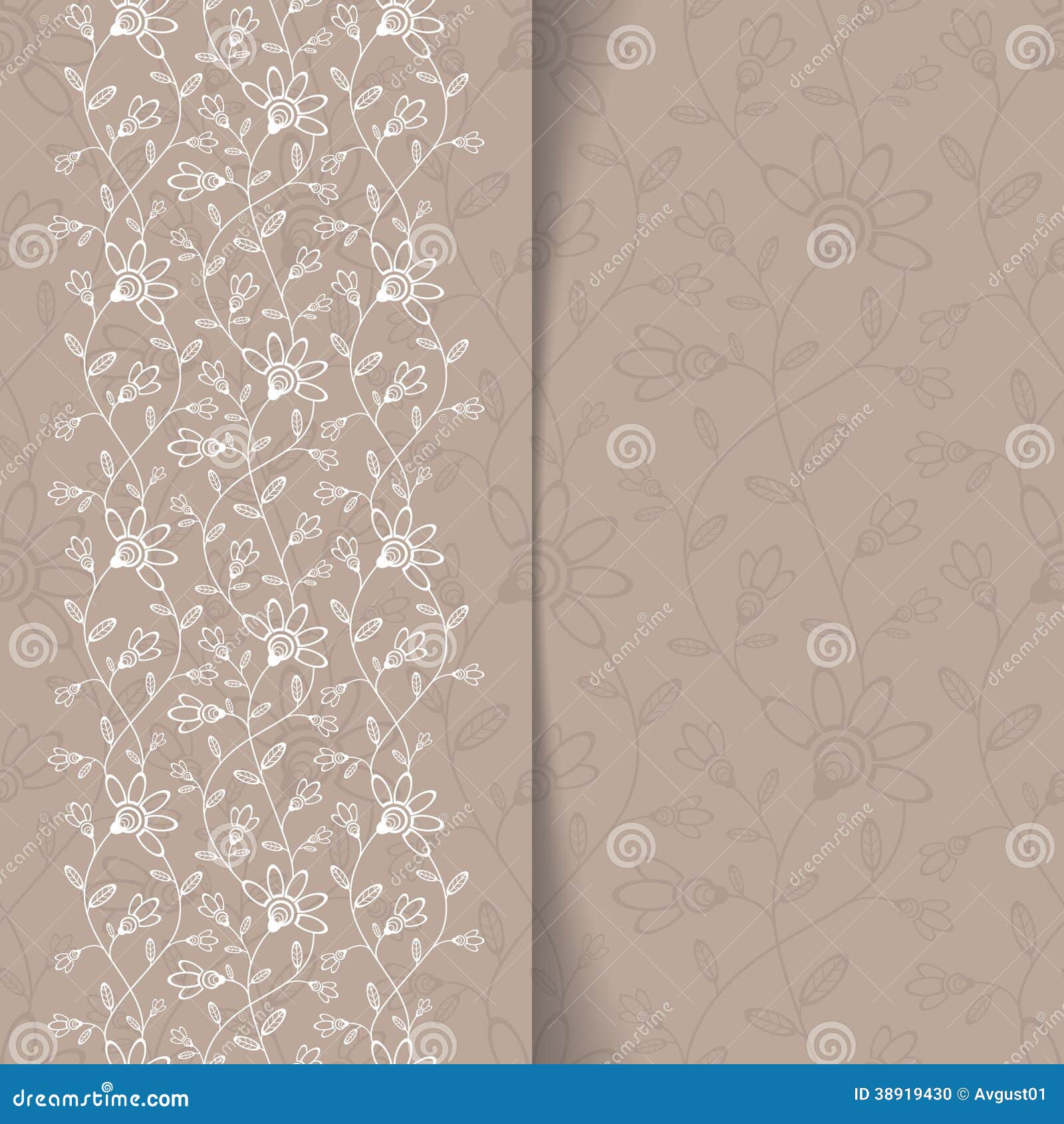 Beautiful Card with Floral Pattern Stock Vector - Illustration of ...