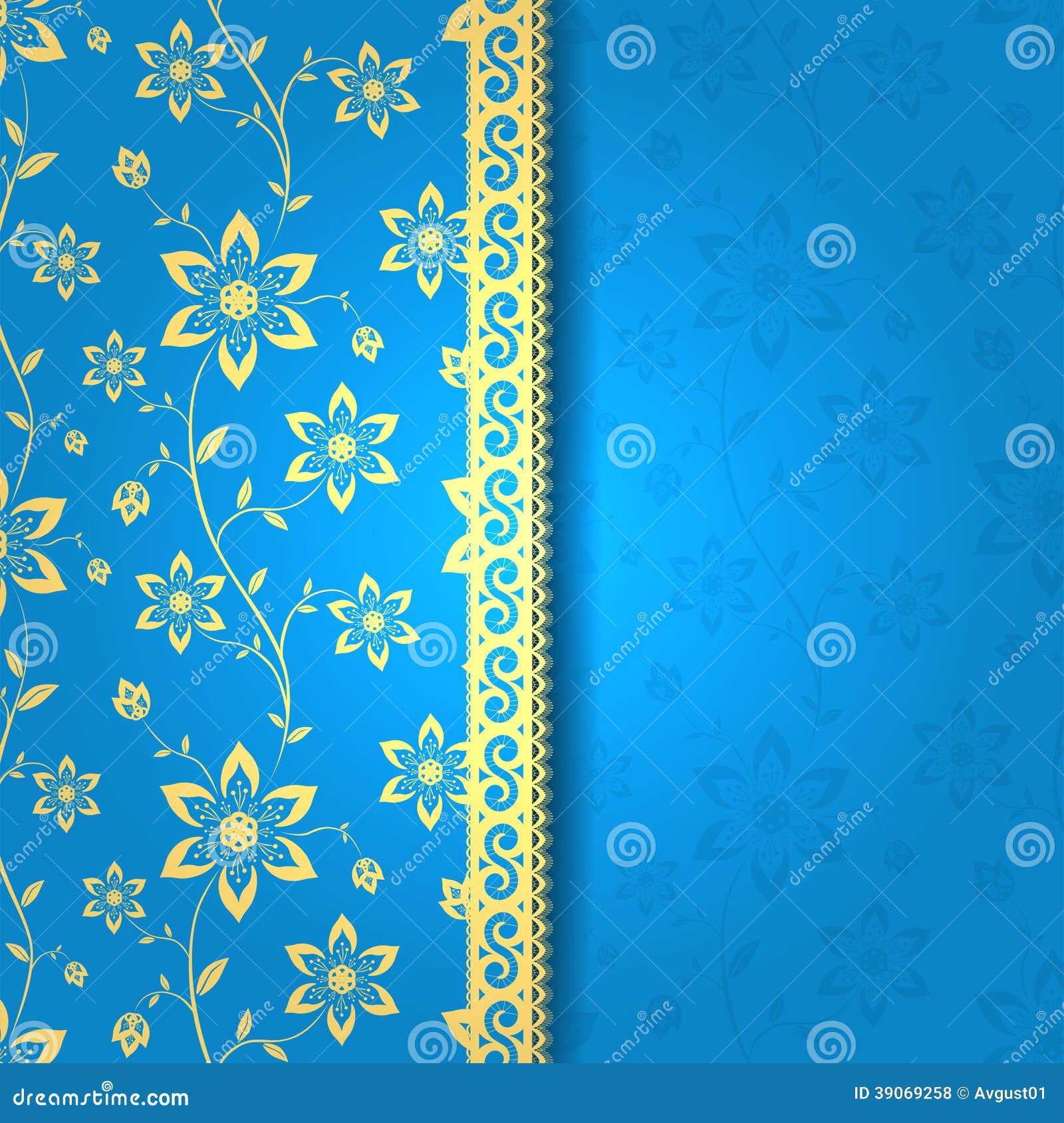 Beautiful Card with Flowers Stock Vector - Illustration of abstract ...