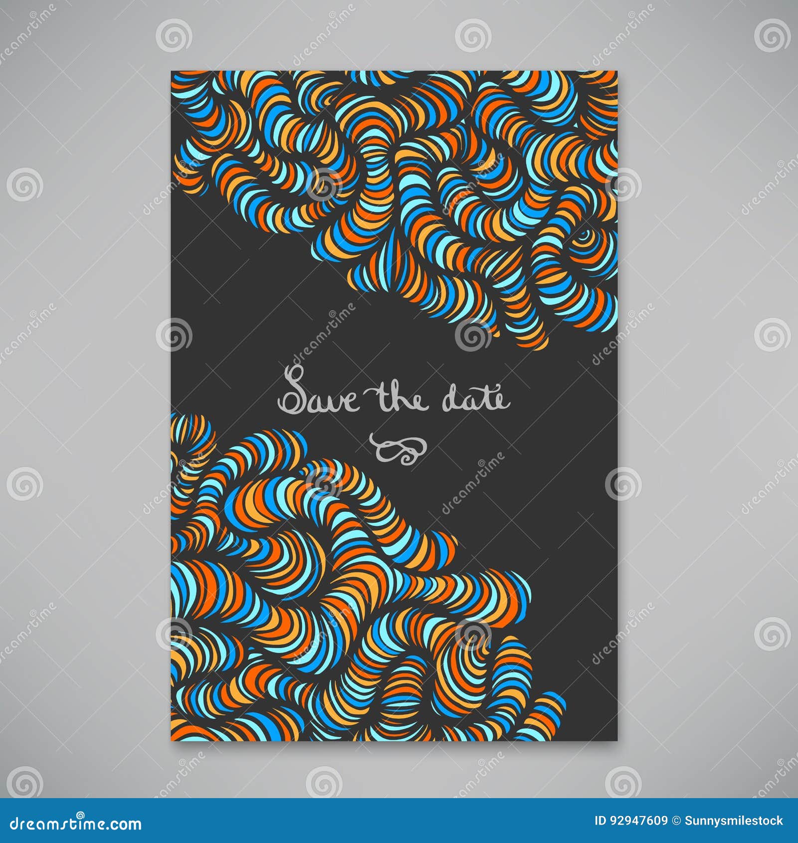 Beautiful card template stock vector. Illustration of abstract - 92947609