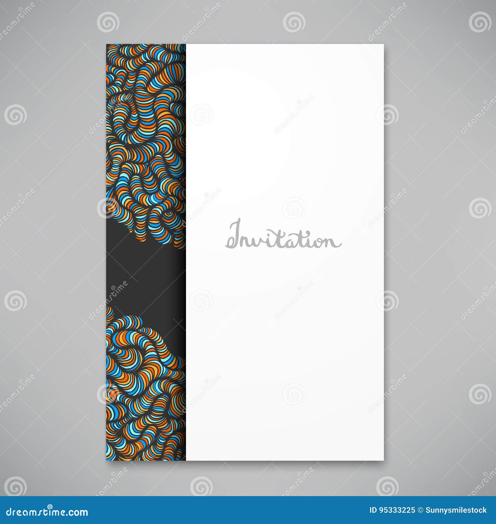 Beautiful card template stock vector. Illustration of banner - 95333225