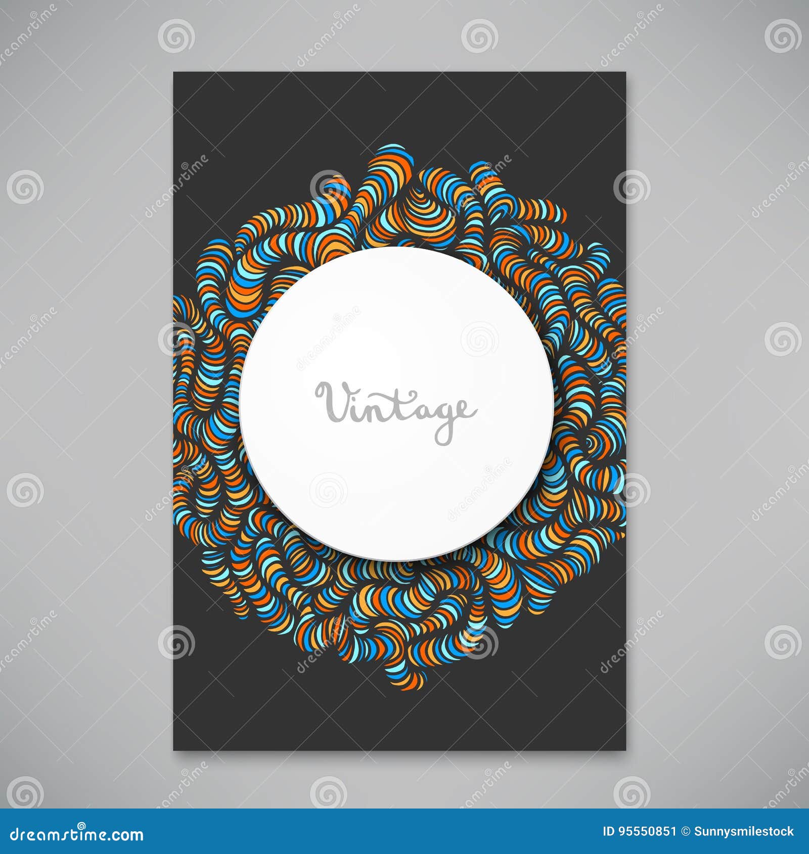 Beautiful card template stock vector. Illustration of floral - 95550851