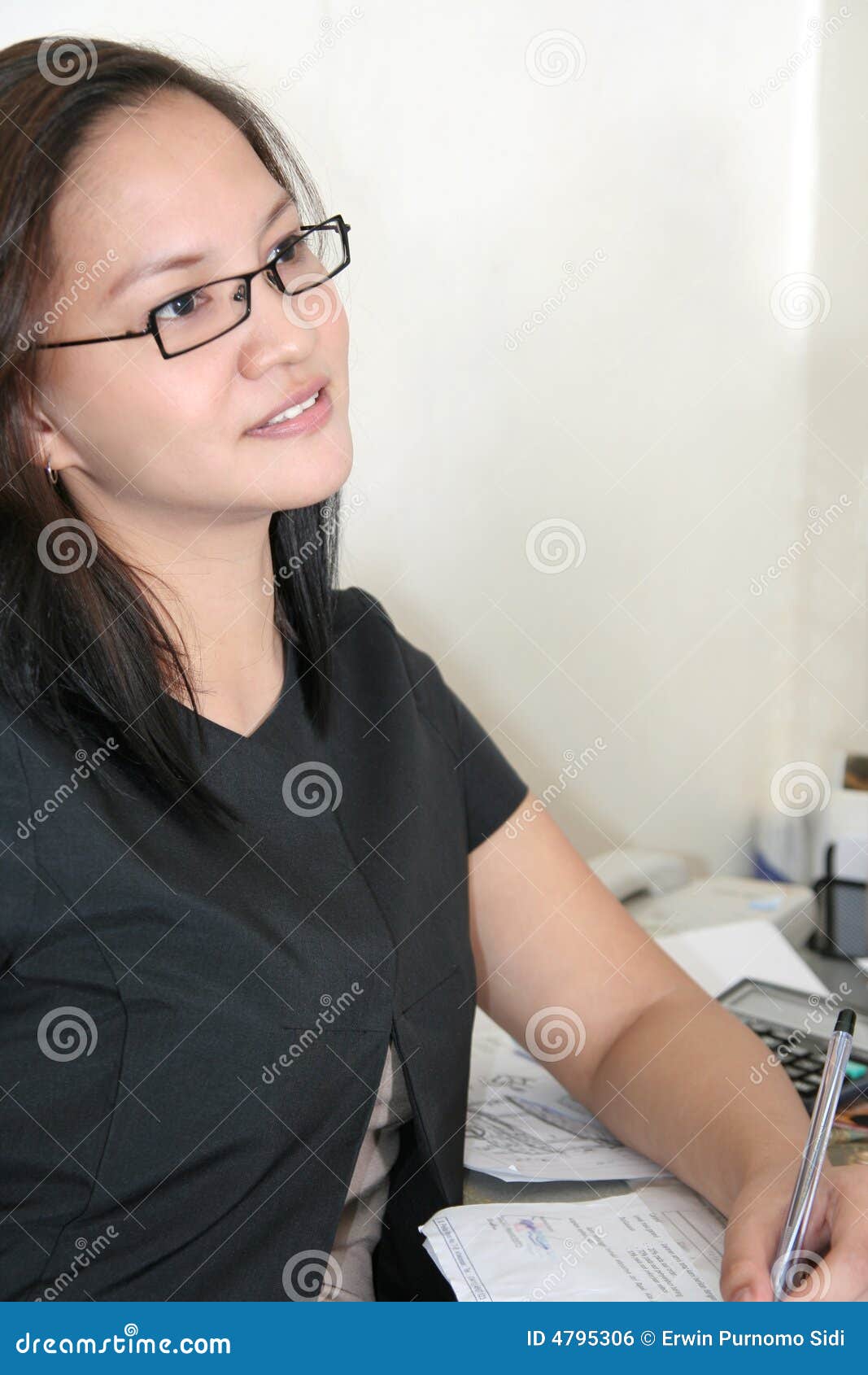 Beautiful Career Women at Work Stock Photo - Image of person, phone ...