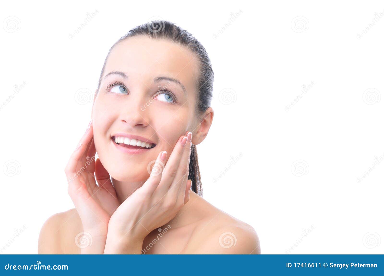 Beautiful careless woman stock image. Image of cutout - 17416611