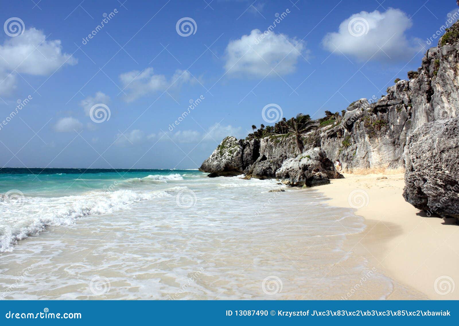 Beautiful caribbean beach stock photo. Image of tourism - 13087490