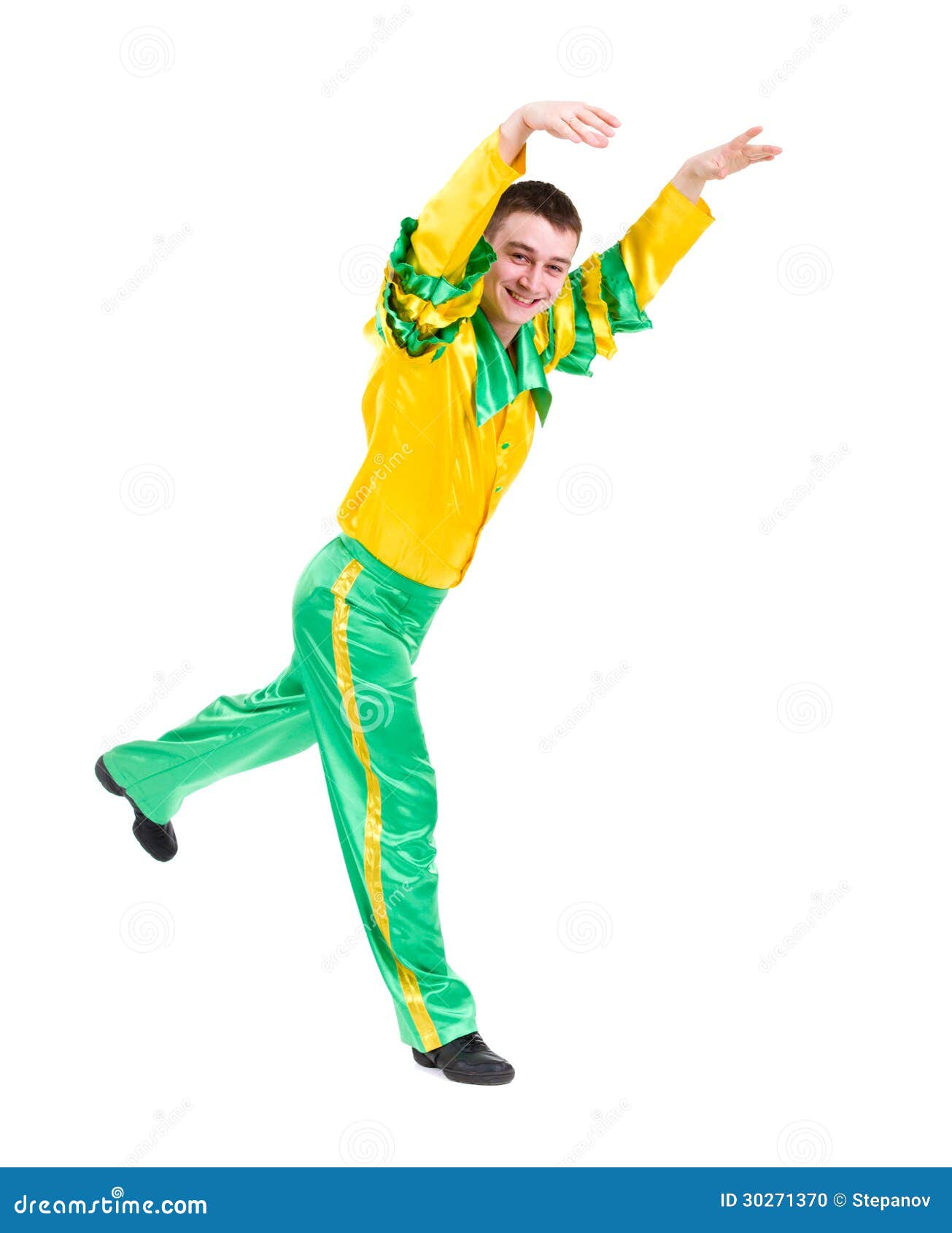 Beautiful Carnival Dancer Man Posing Stock Photo - Image of attractive ...