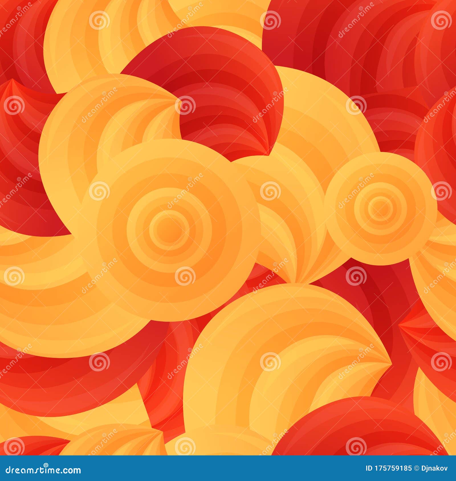 Beautiful Cartoon Abstract Seamless Background Stock Illustration ...