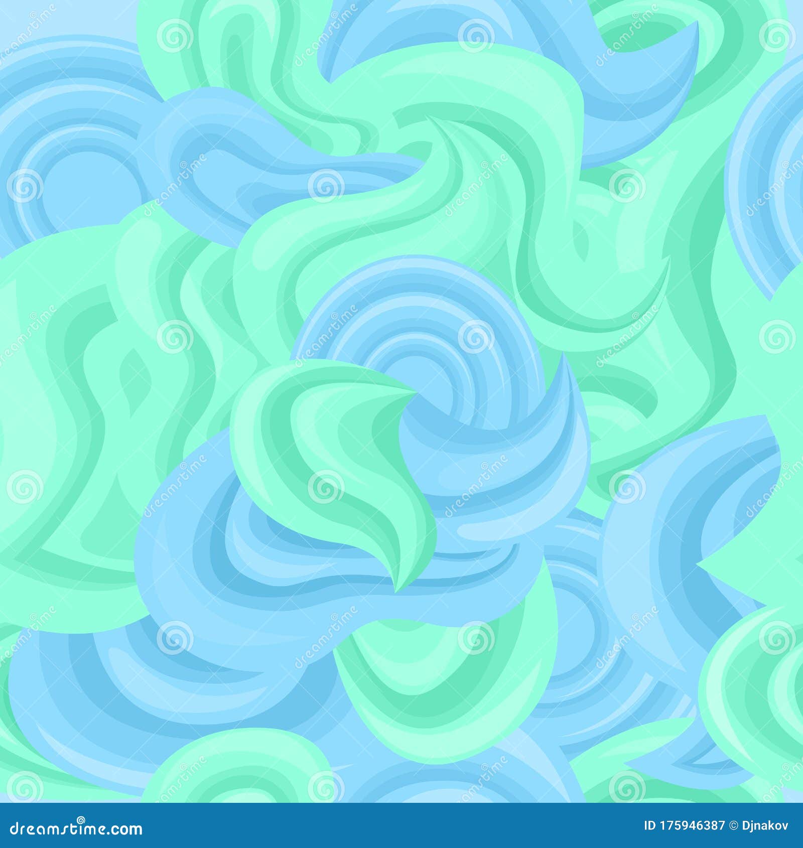 Beautiful Cartoon Abstract Seamless Background Stock Vector ...