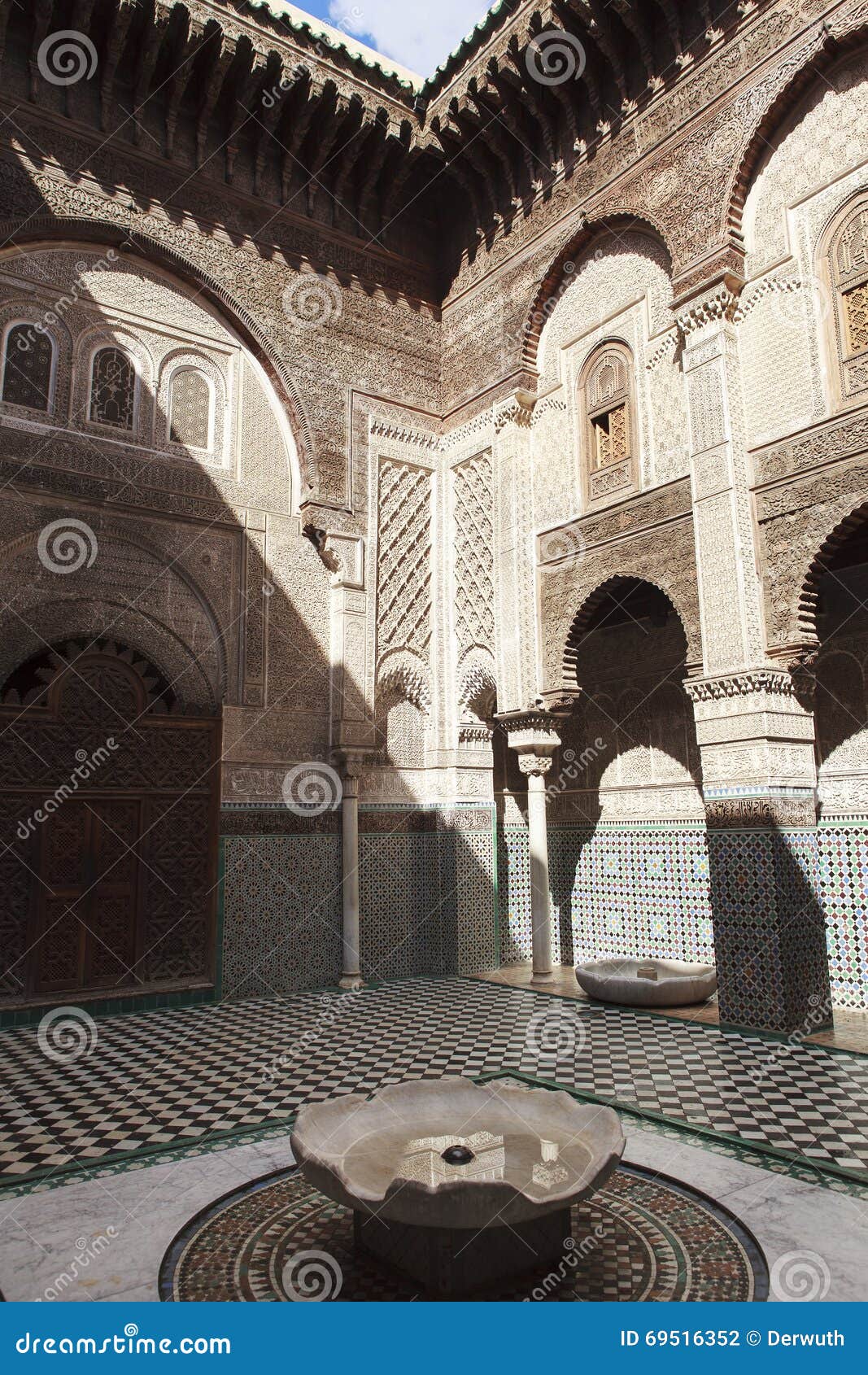Beautiful Carved Wall in Fez Stock Photo - Image of arch, background ...